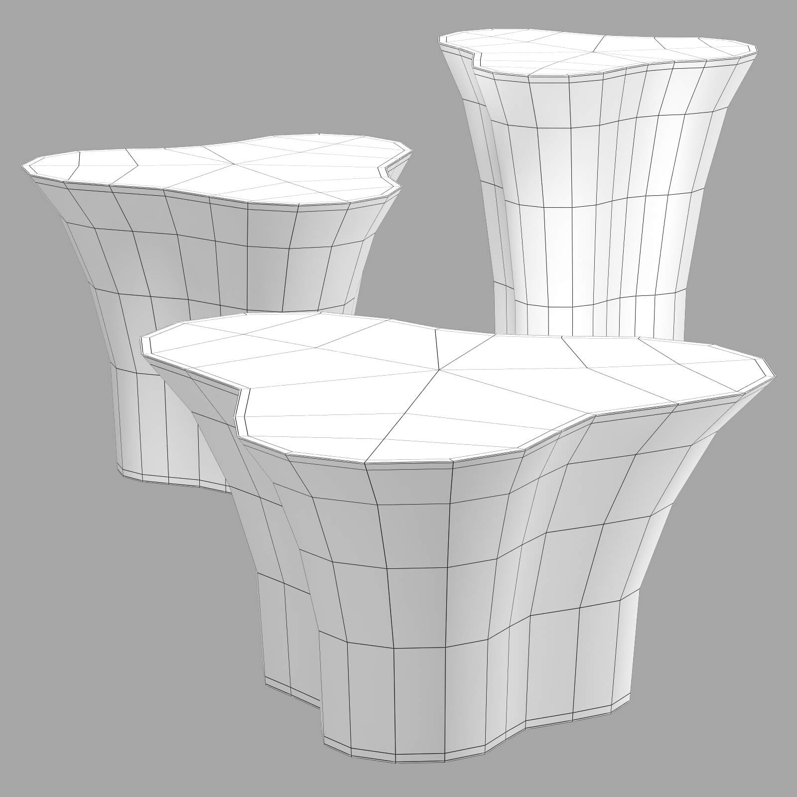 Roche Bobois Triolet Cocktail Table - 3D Model by sta_84