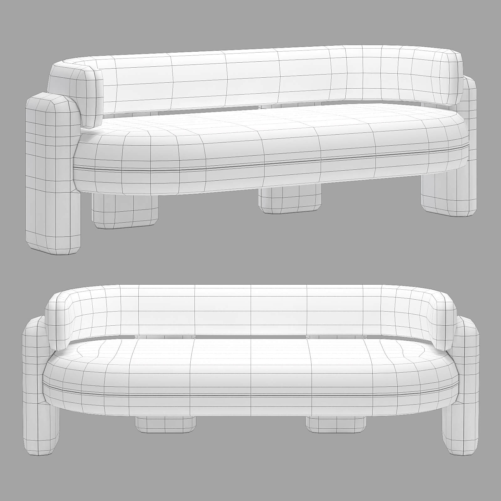 Royal Stranger Embrace Sofa - 3D Model by sta_84