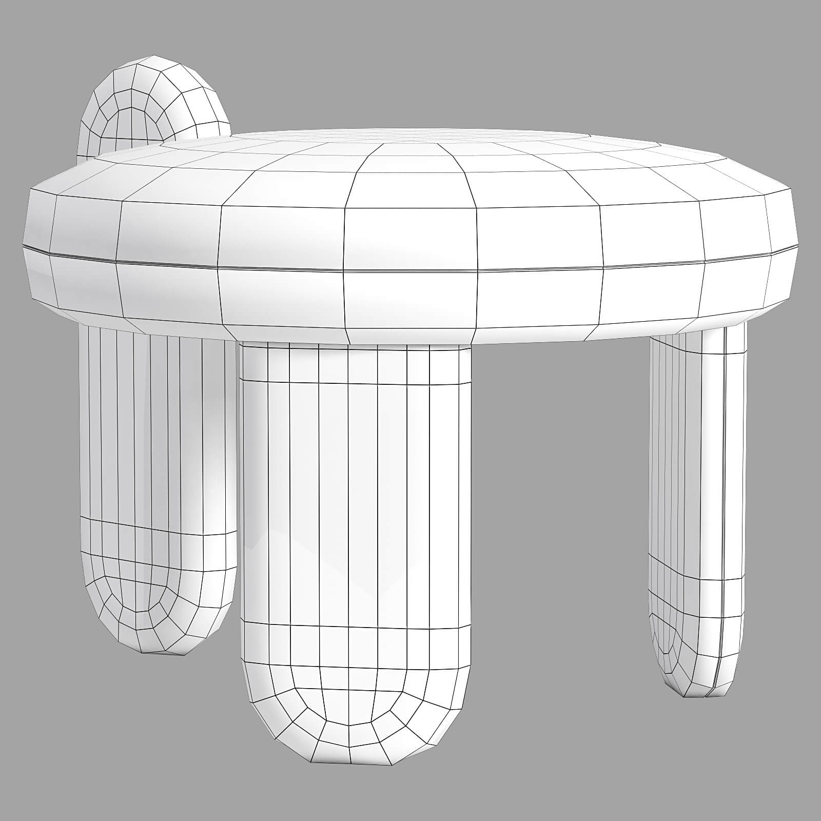 Royal Stranger Glazy Stool - 3D Model by sta_84