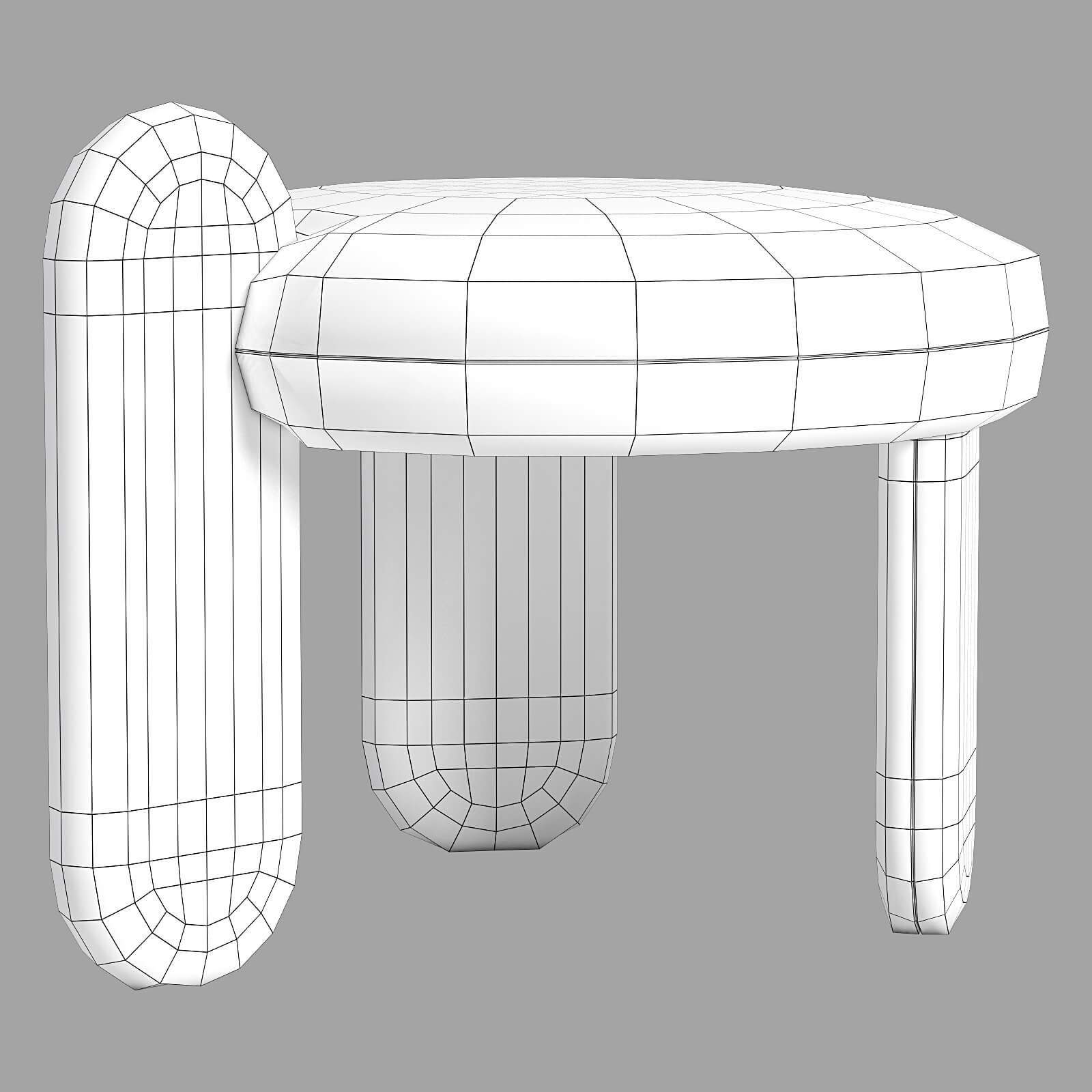 Royal Stranger Glazy Stool - 3D Model by sta_84