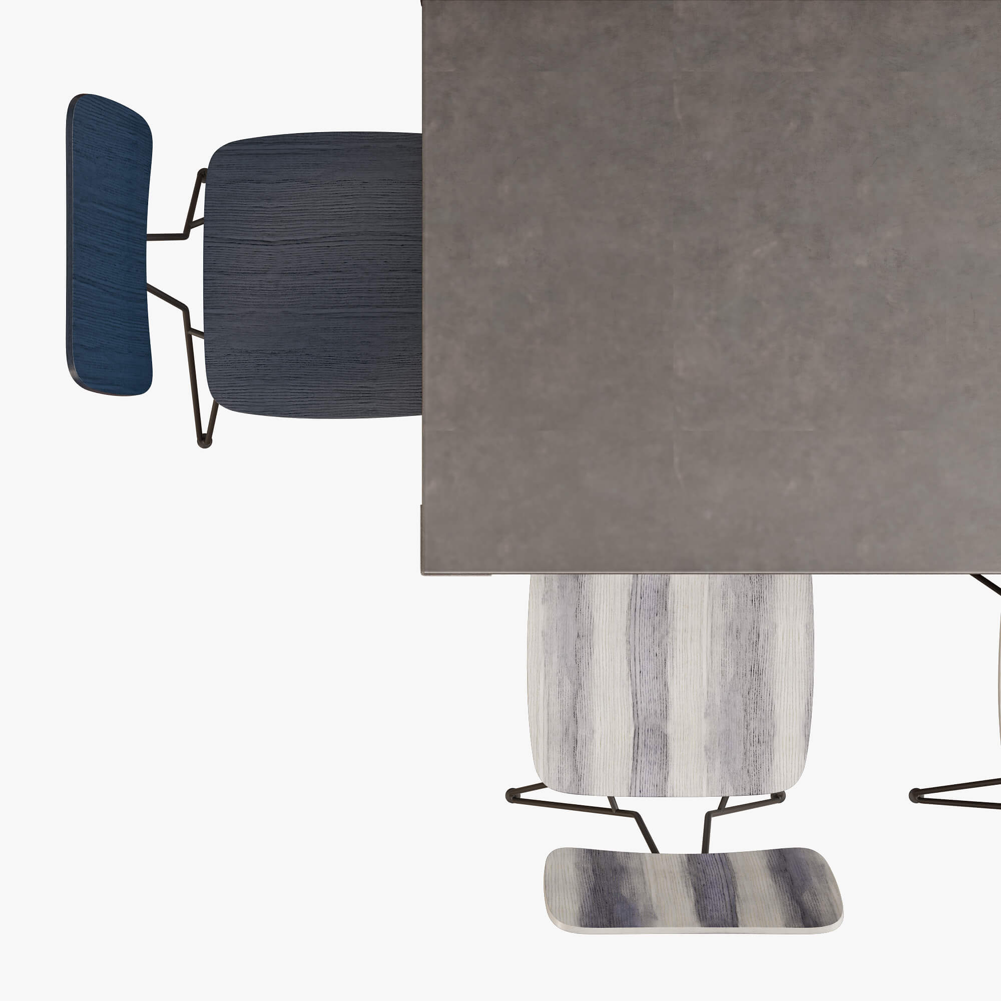 Scavolini Diesel Dining Set 1 Misfit Table Overyard Chair - 3D Model by ...