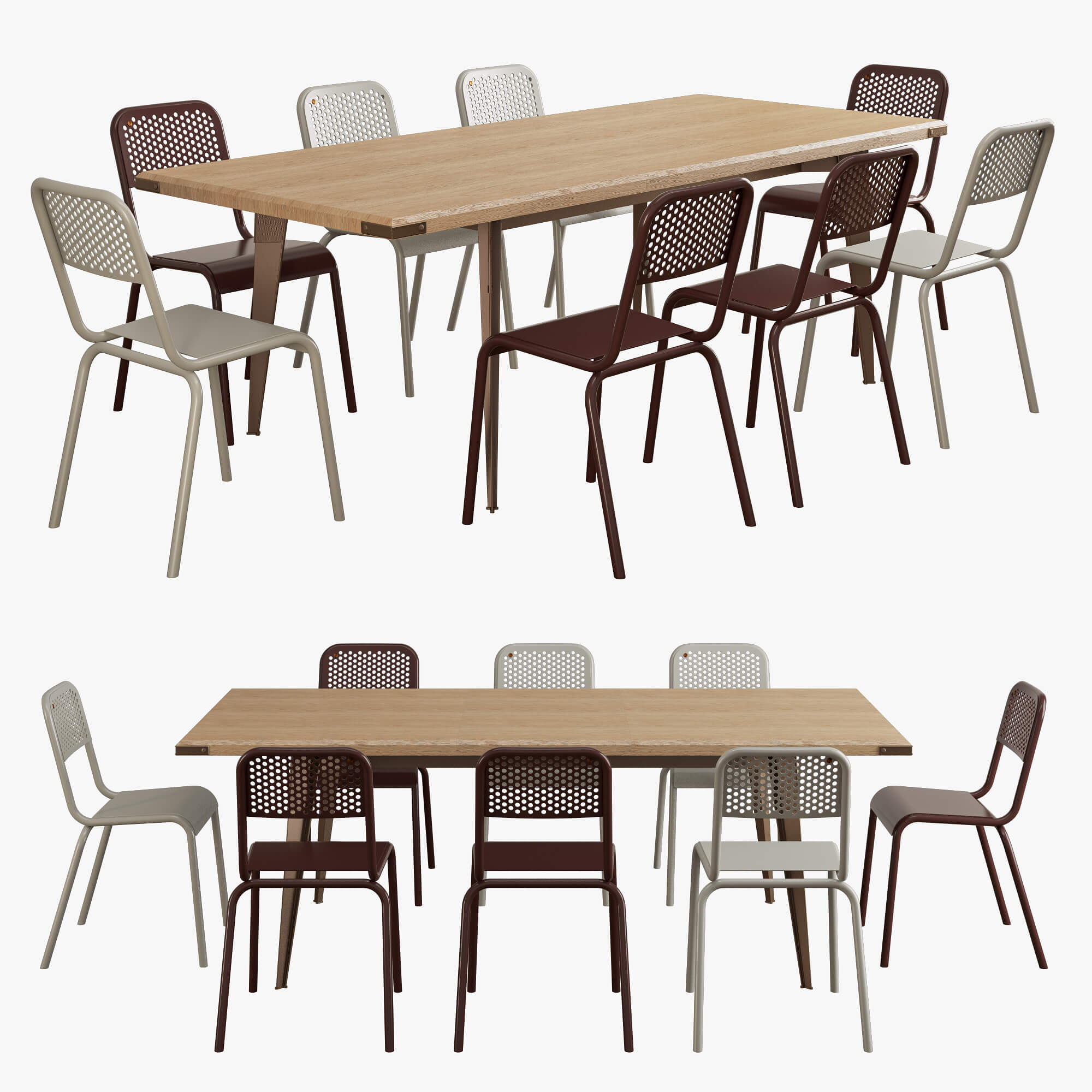 Scavolini Diesel Open Workshop Table Moroso Nizza Chair - 3D Model by ...