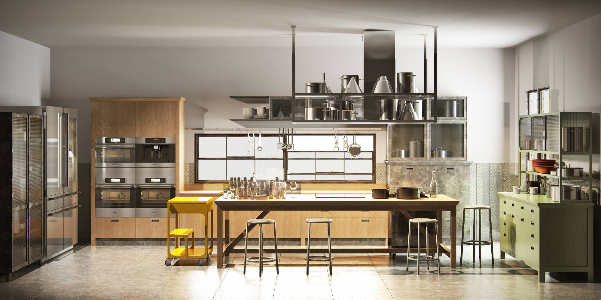 Scavolini Diesel Social Kitchen Type 001 - 3D Model by sta_84