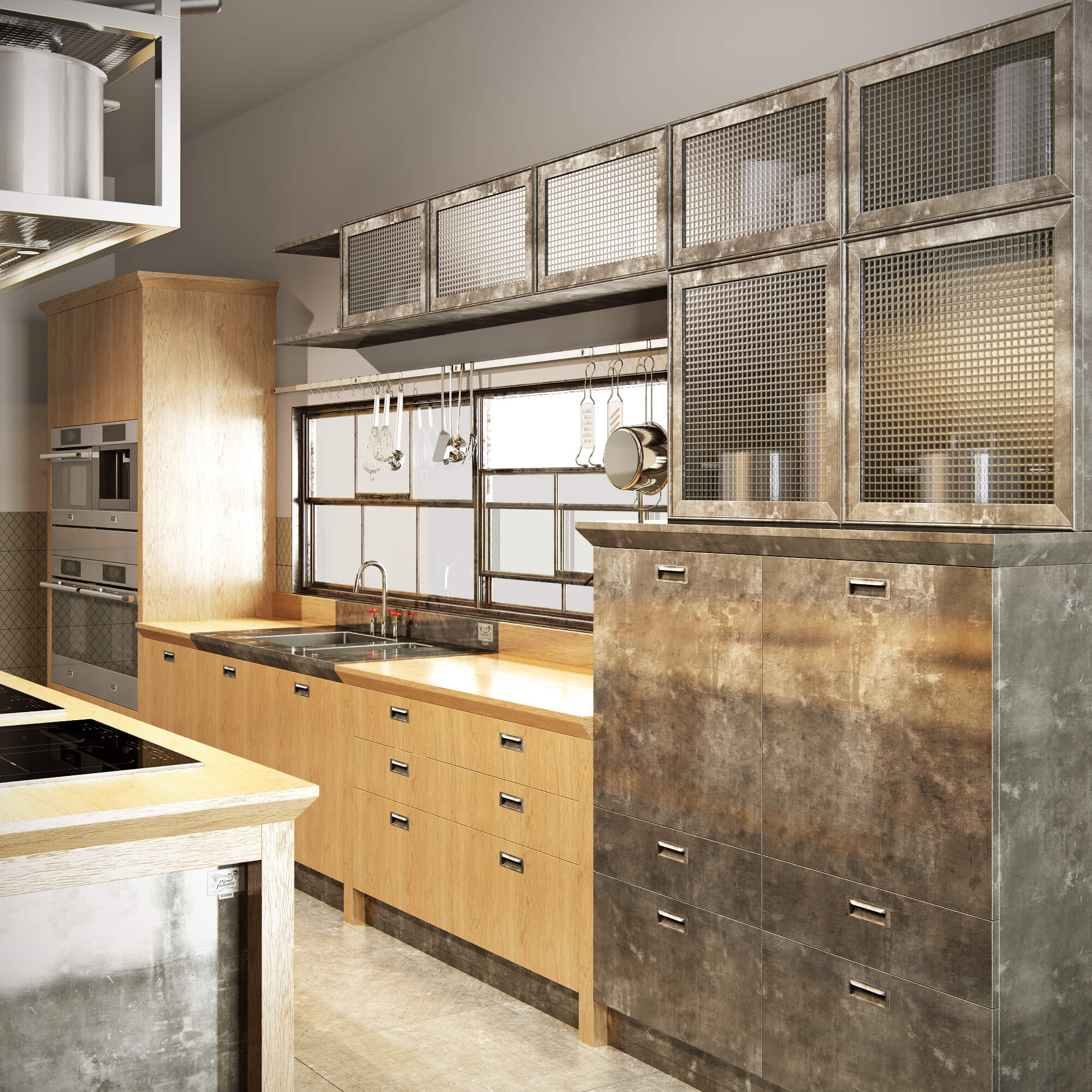 Scavolini Diesel Social Kitchen Type 001 - 3D Model by sta_84