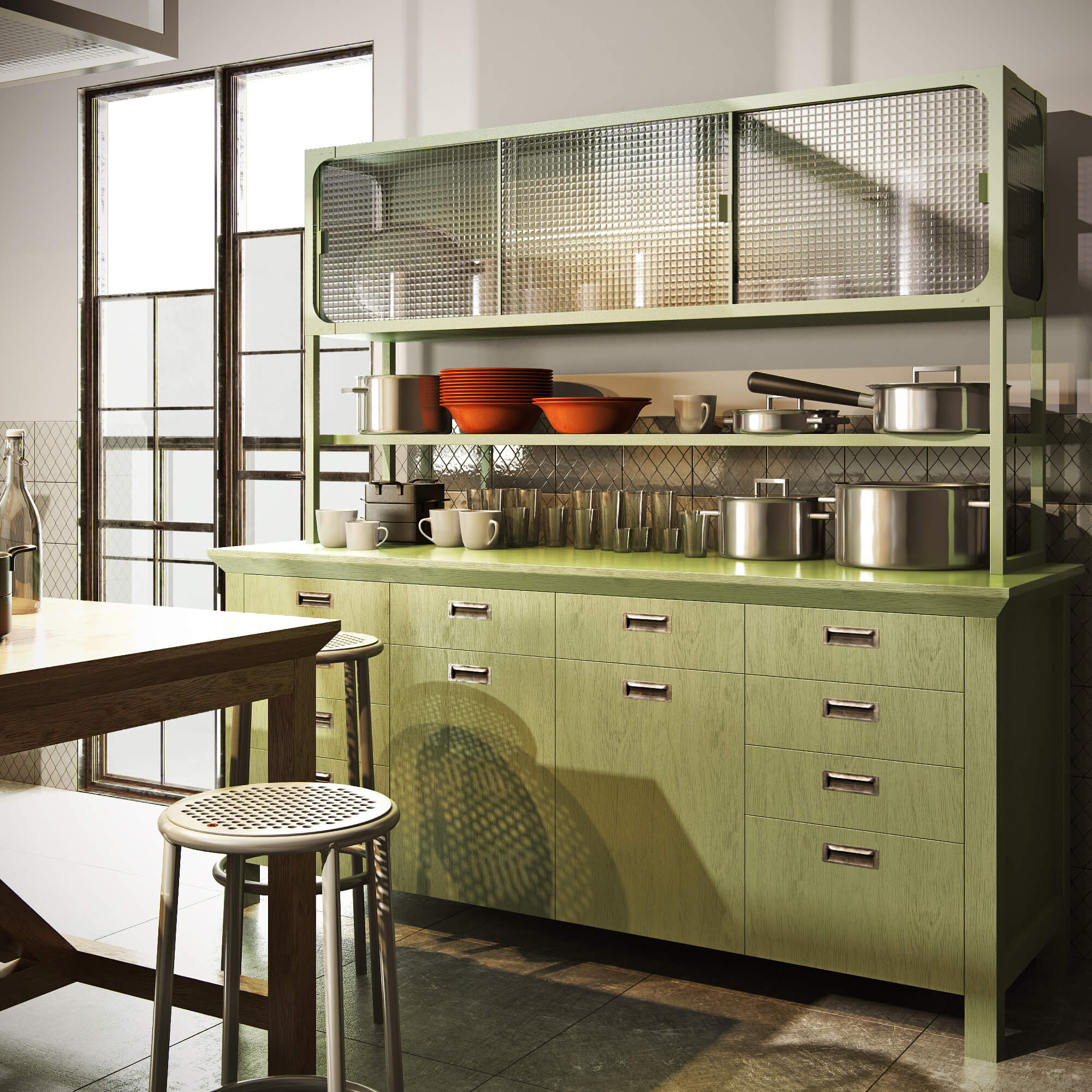 Scavolini Diesel Social Kitchen Type 001 - 3D Model by sta_84