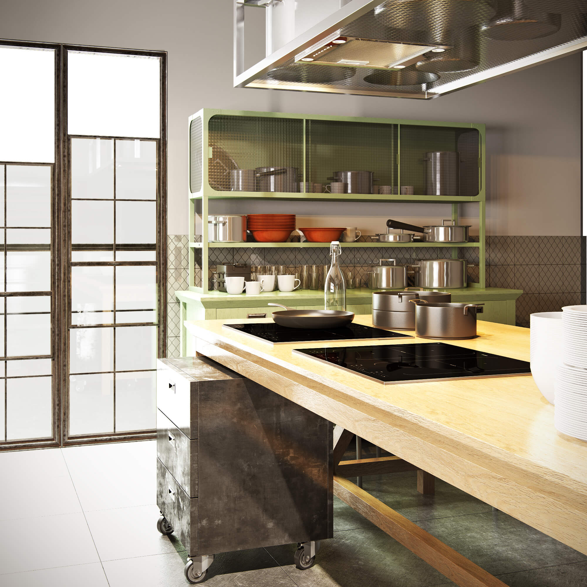 Scavolini Diesel Social Kitchen Type 001 - 3D Model by sta_84