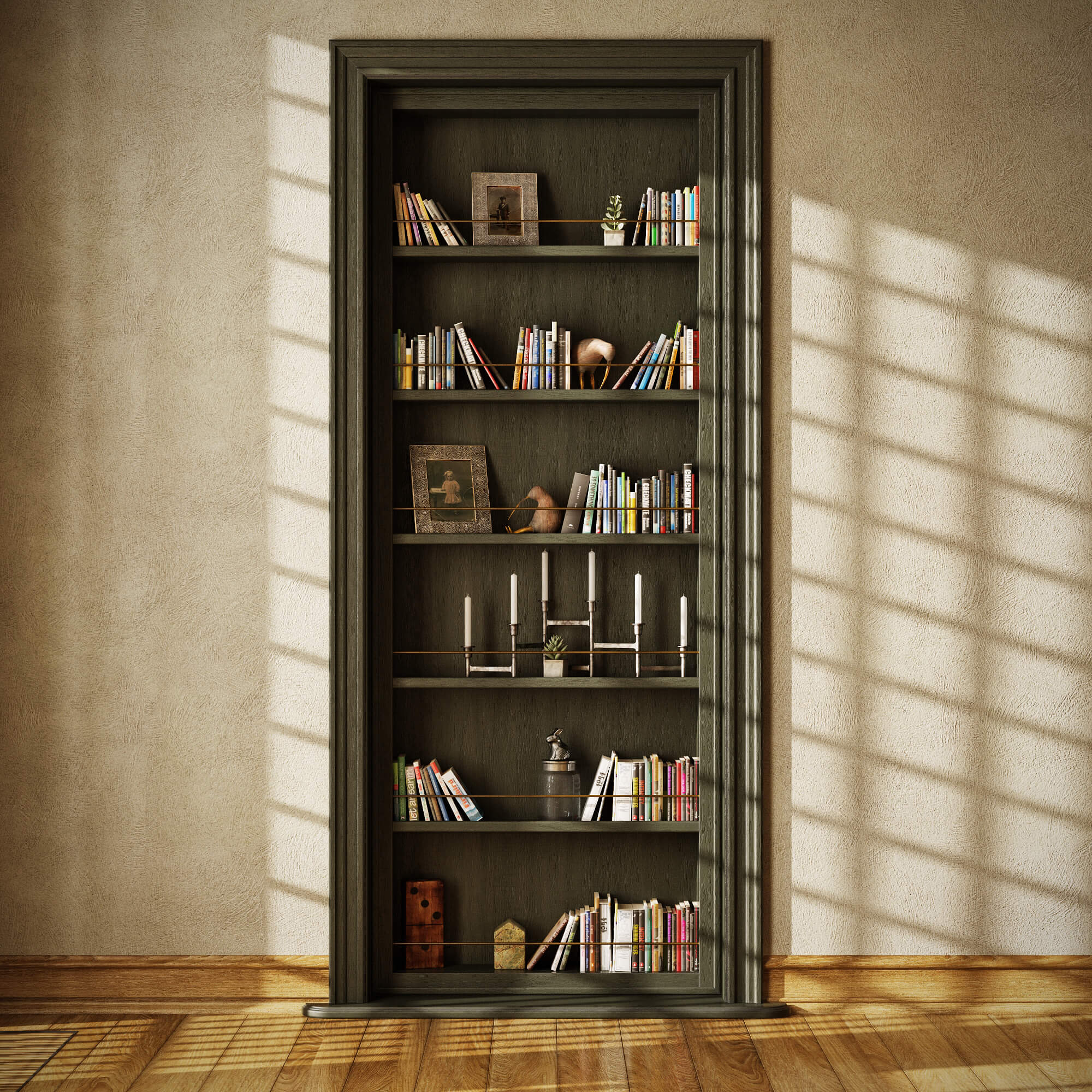 Secret Door 001 - 3D Model by sta_84