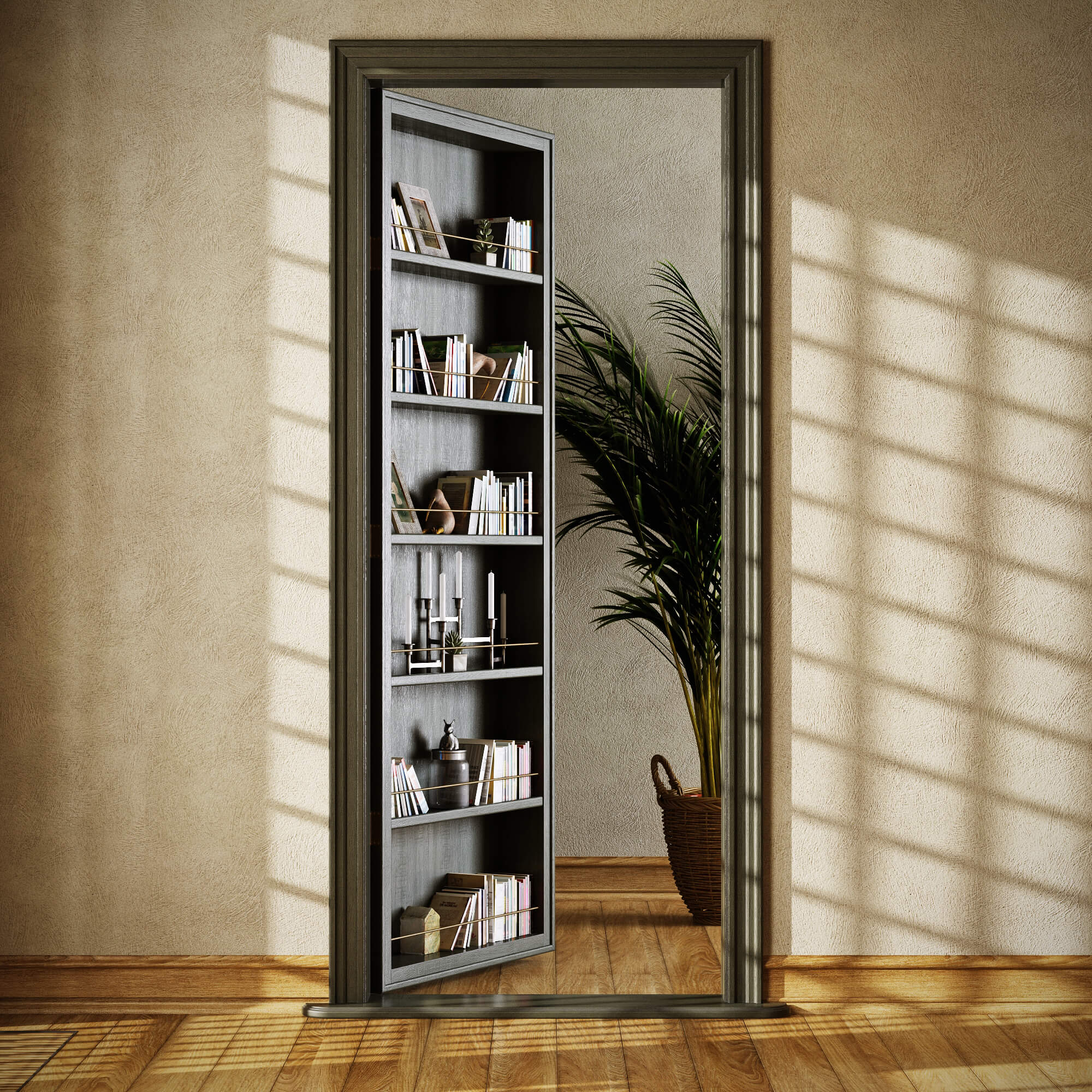 Secret Door 001 - 3D Model by sta_84