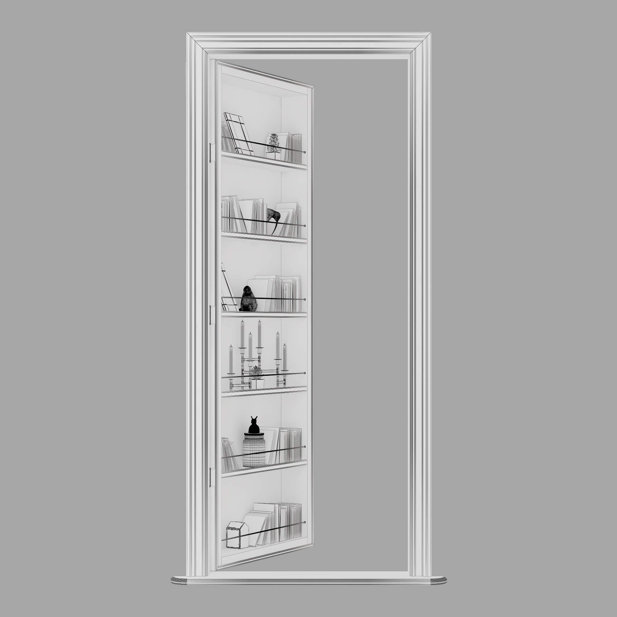 Secret Door 001 - 3D Model by sta_84