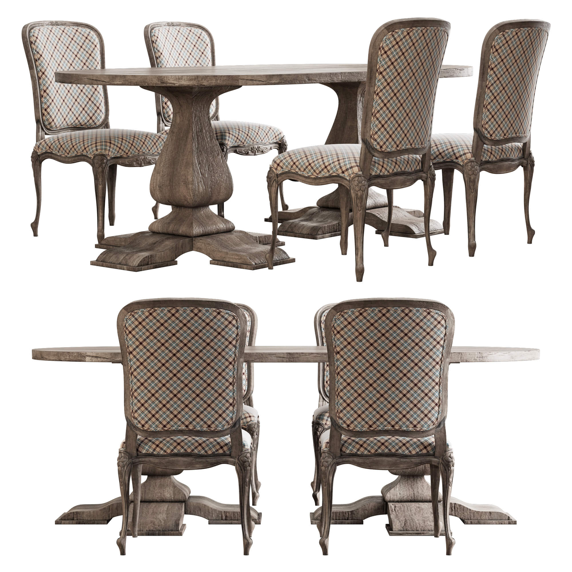 Skandinave Dindo Dining Set - 3D Model by sta_84