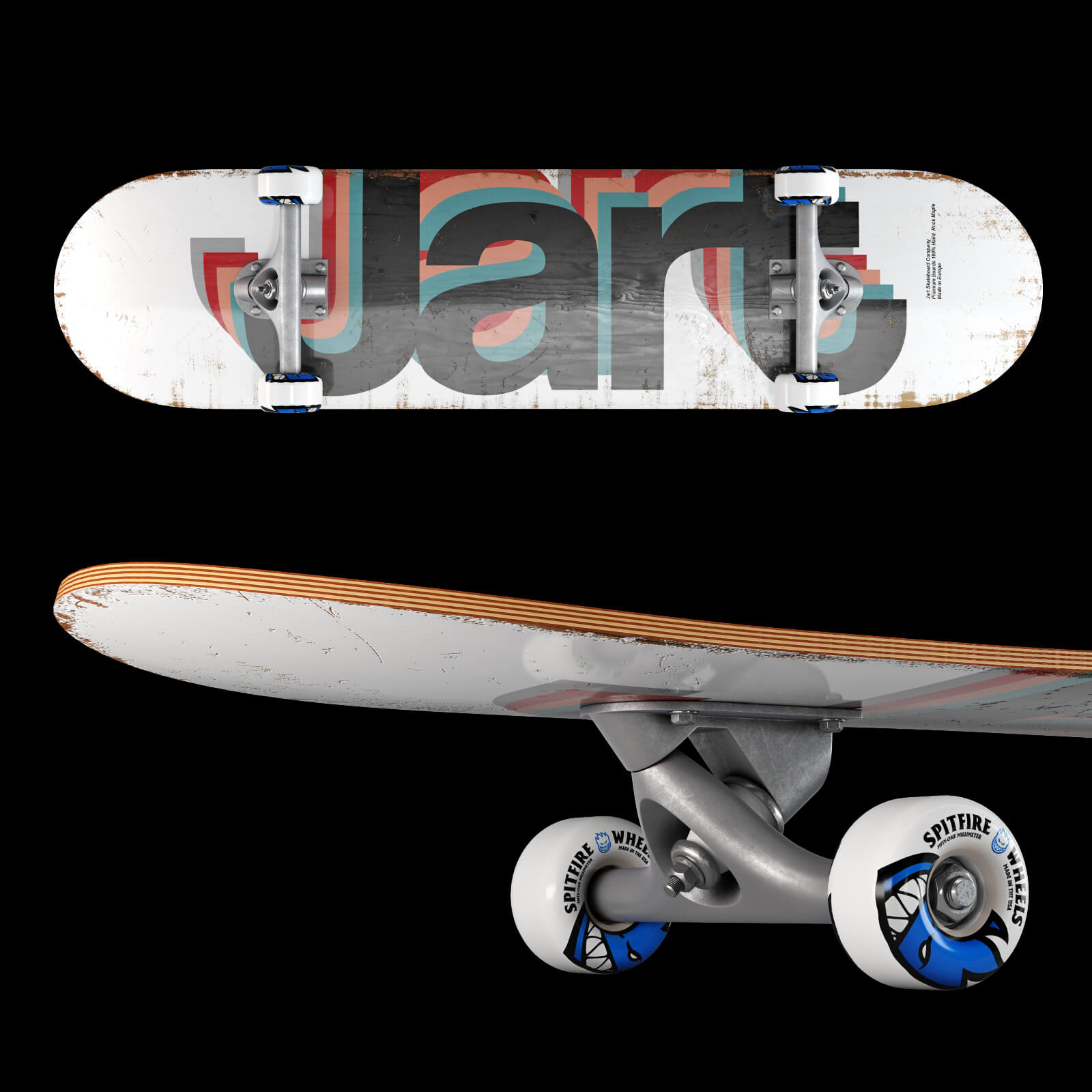 Skateboard Set 001 - 3D Model by sta_84