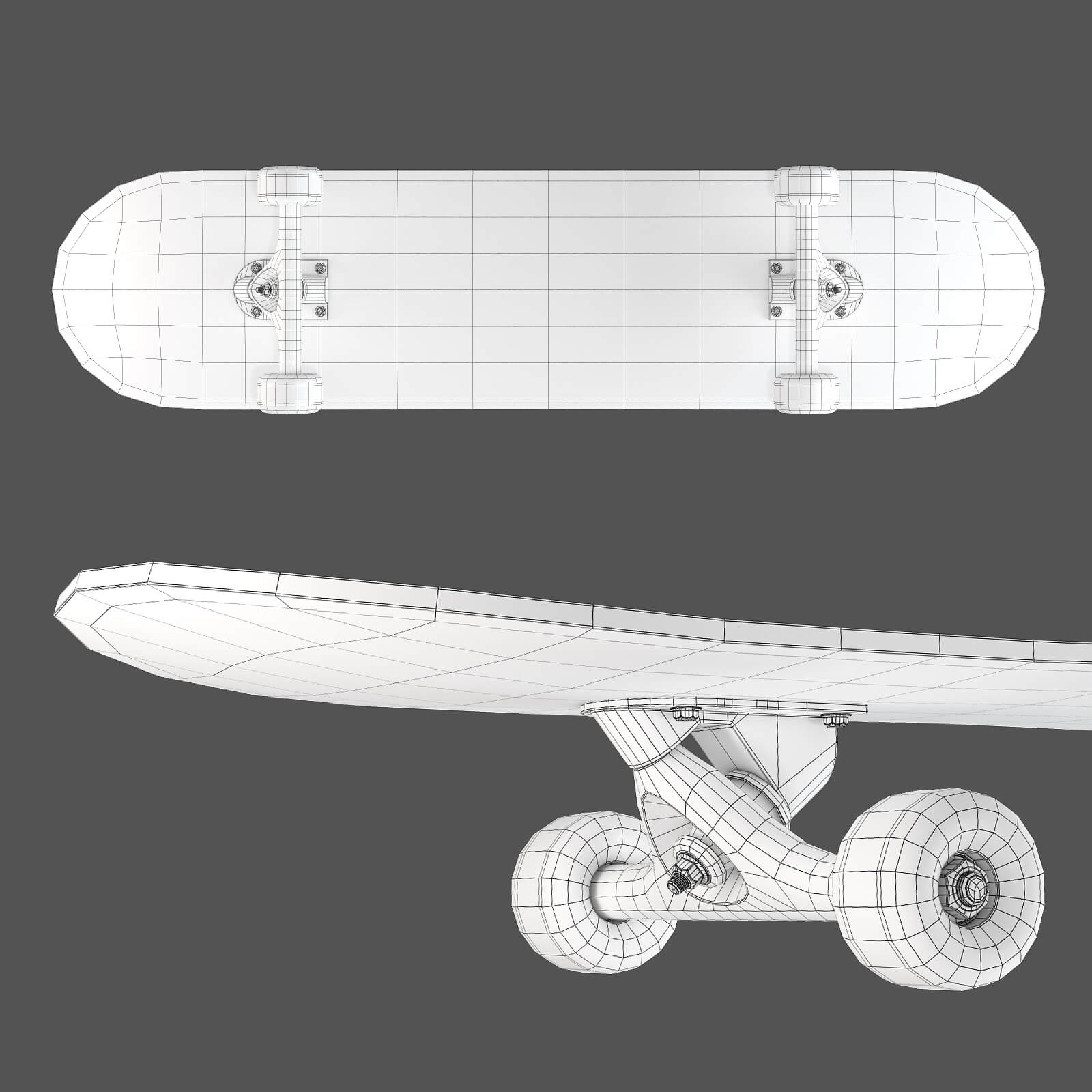 Skateboard Set 001 - 3D Model by sta_84