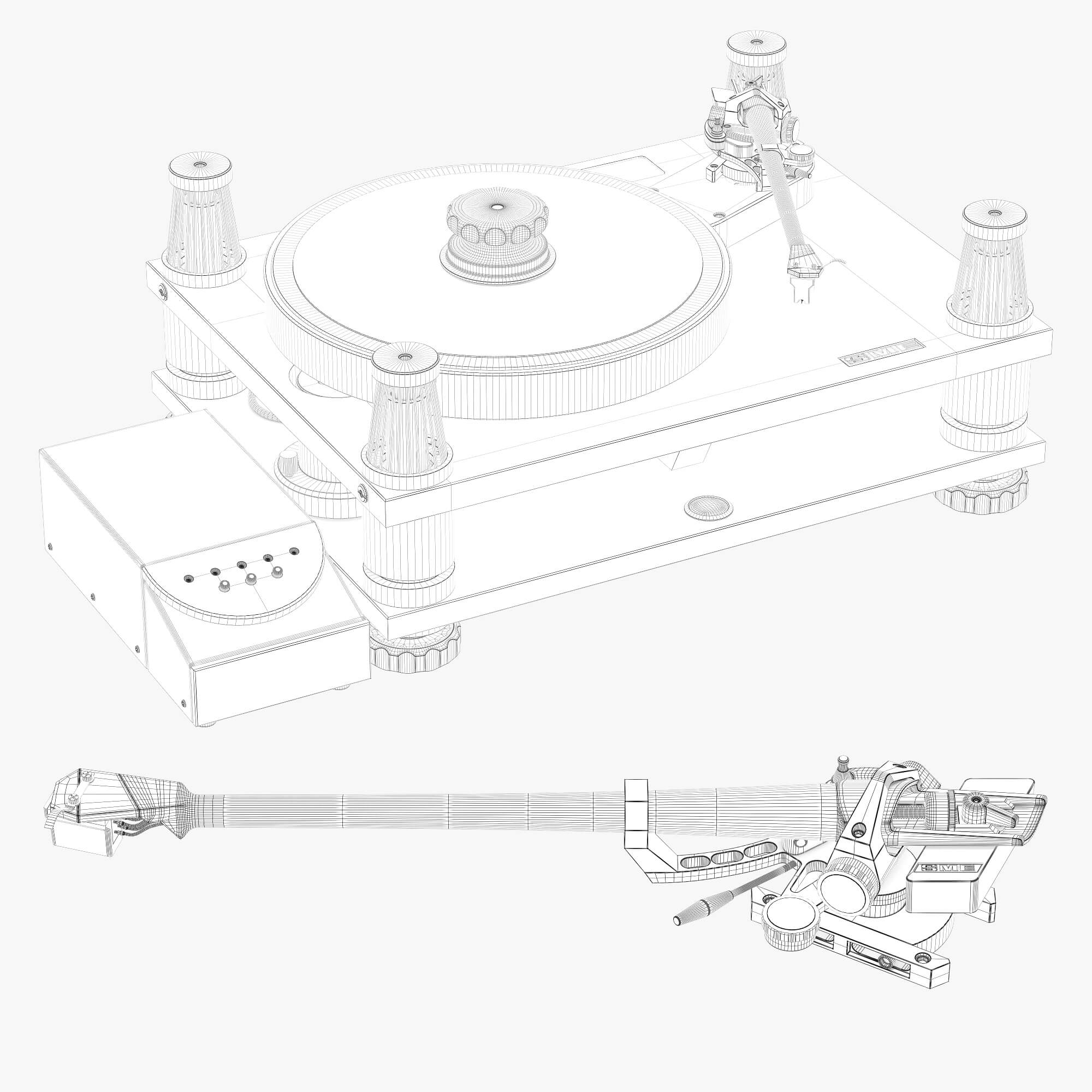 Sme 30-12 Turntable 3D Model by sta_84