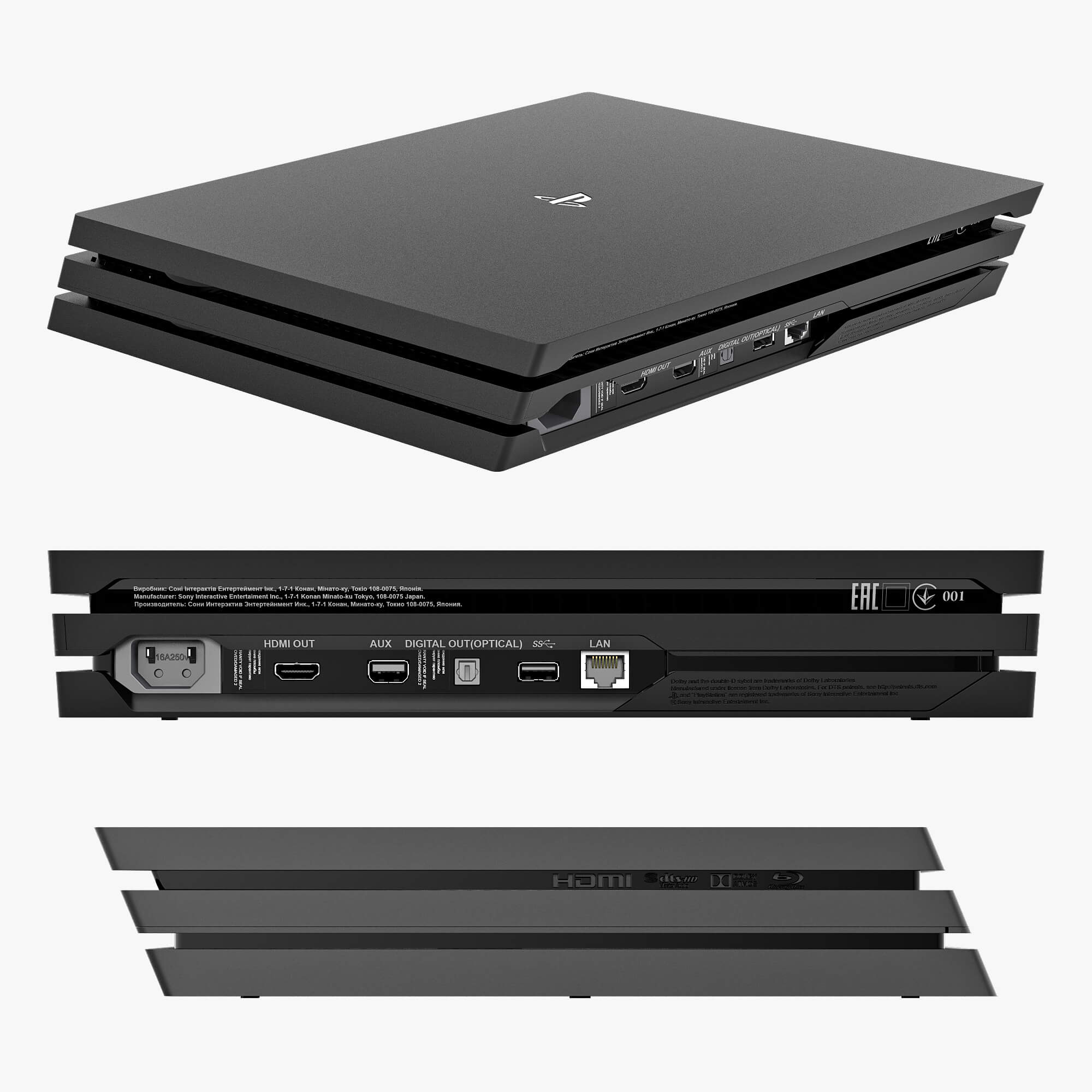 Sony Playstation 4 Pro Set - 3D Model by sta_84