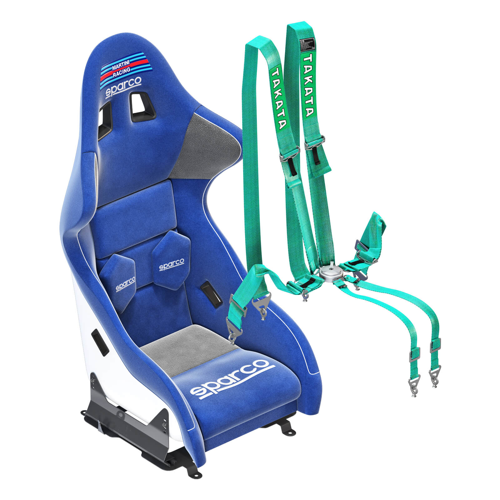 Sparco Pro 2000-Martini Racing Racing Seat 3D Model by sta_84