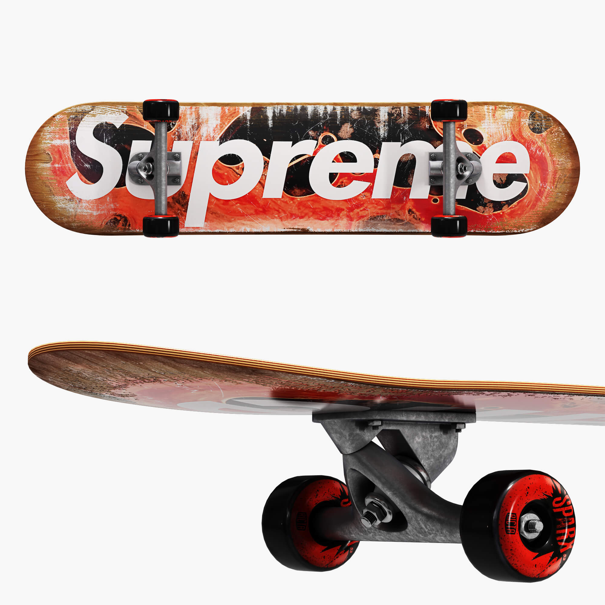 Supreme Decorative Set Black - 3D Model by sta_84