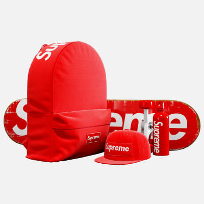 Supreme Decorative Set Red - 3D Model by sta_84