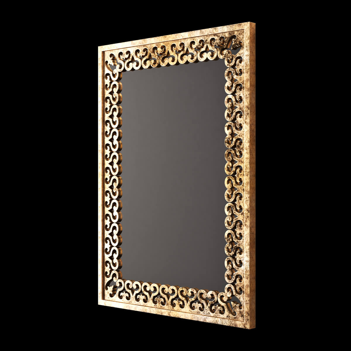 Surya Becklin Rectangular Wall Mirror - 3D Model by sta_84
