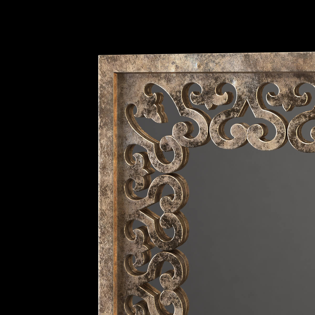 Surya Becklin Rectangular Wall Mirror - 3D Model by sta_84