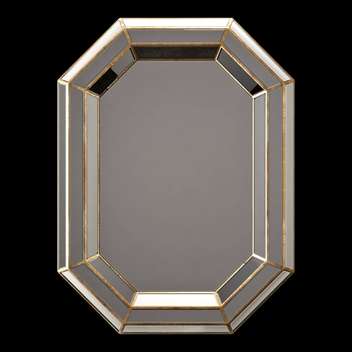 Surya Gordon Champagne Wall Mirror - 3D Model by sta_84