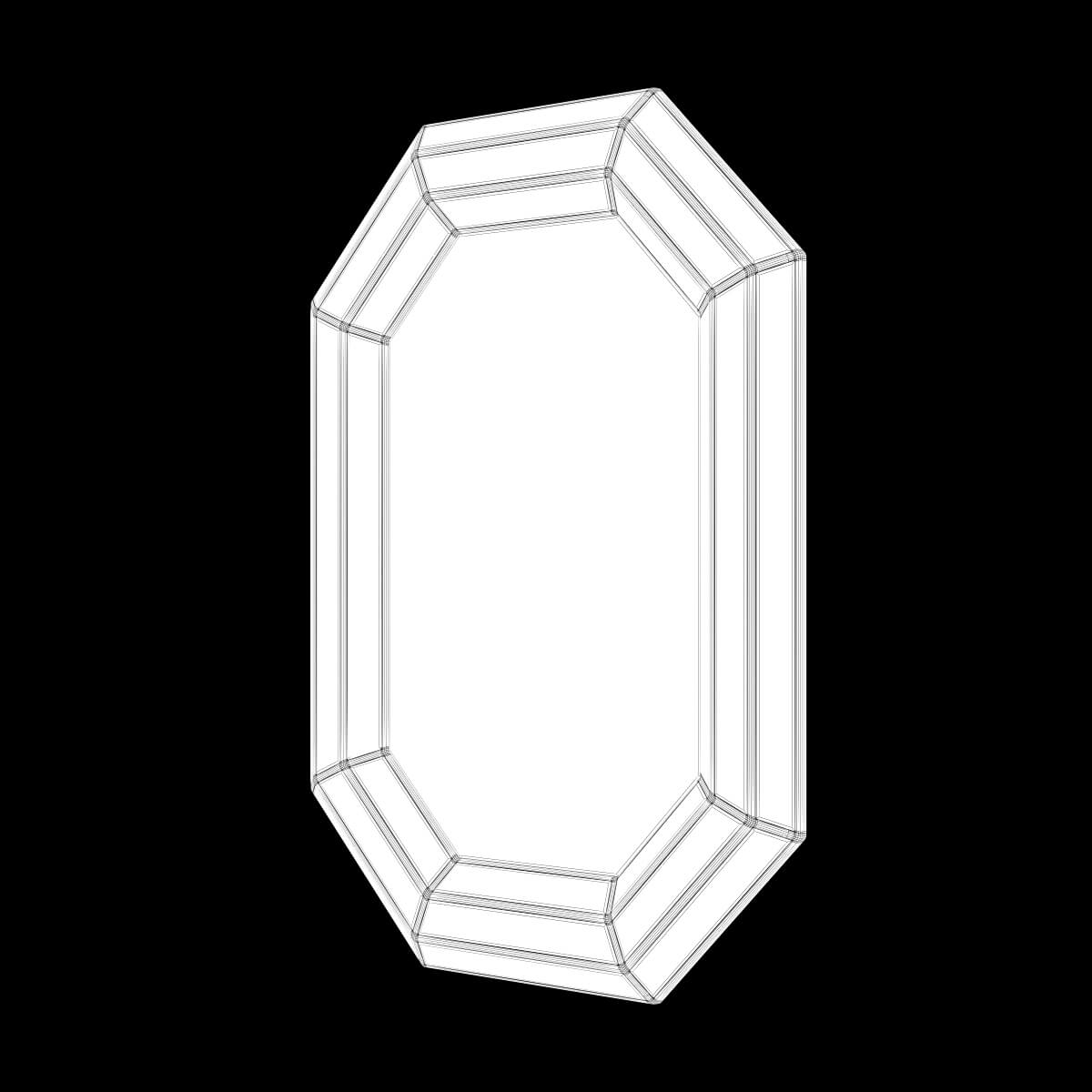 Surya Gordon Champagne Wall Mirror - 3D Model by sta_84