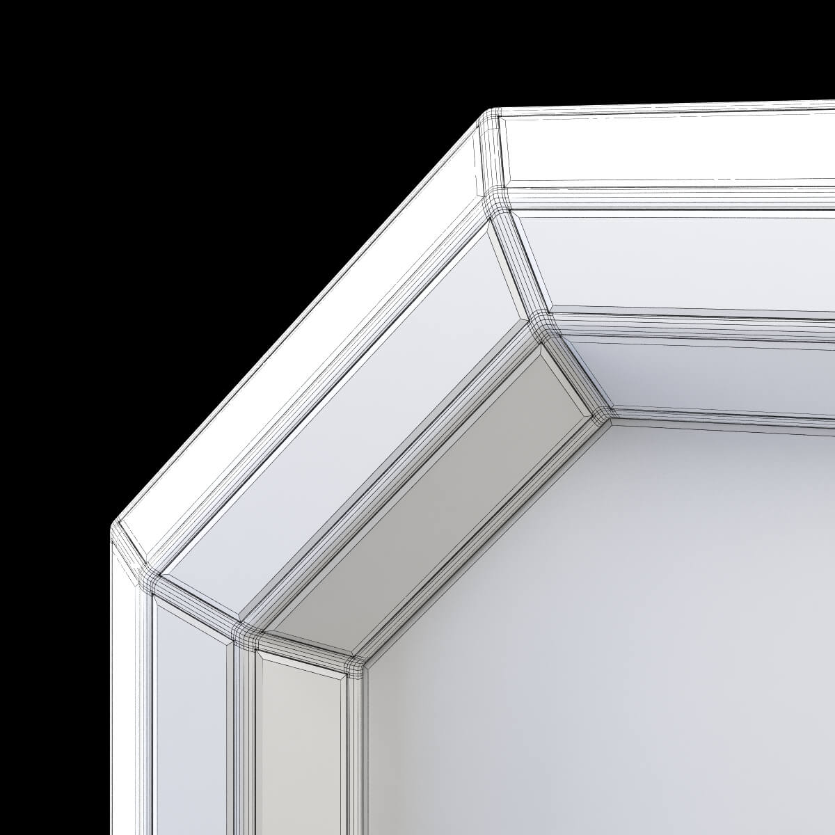 Surya Gordon Champagne Wall Mirror - 3D Model by sta_84