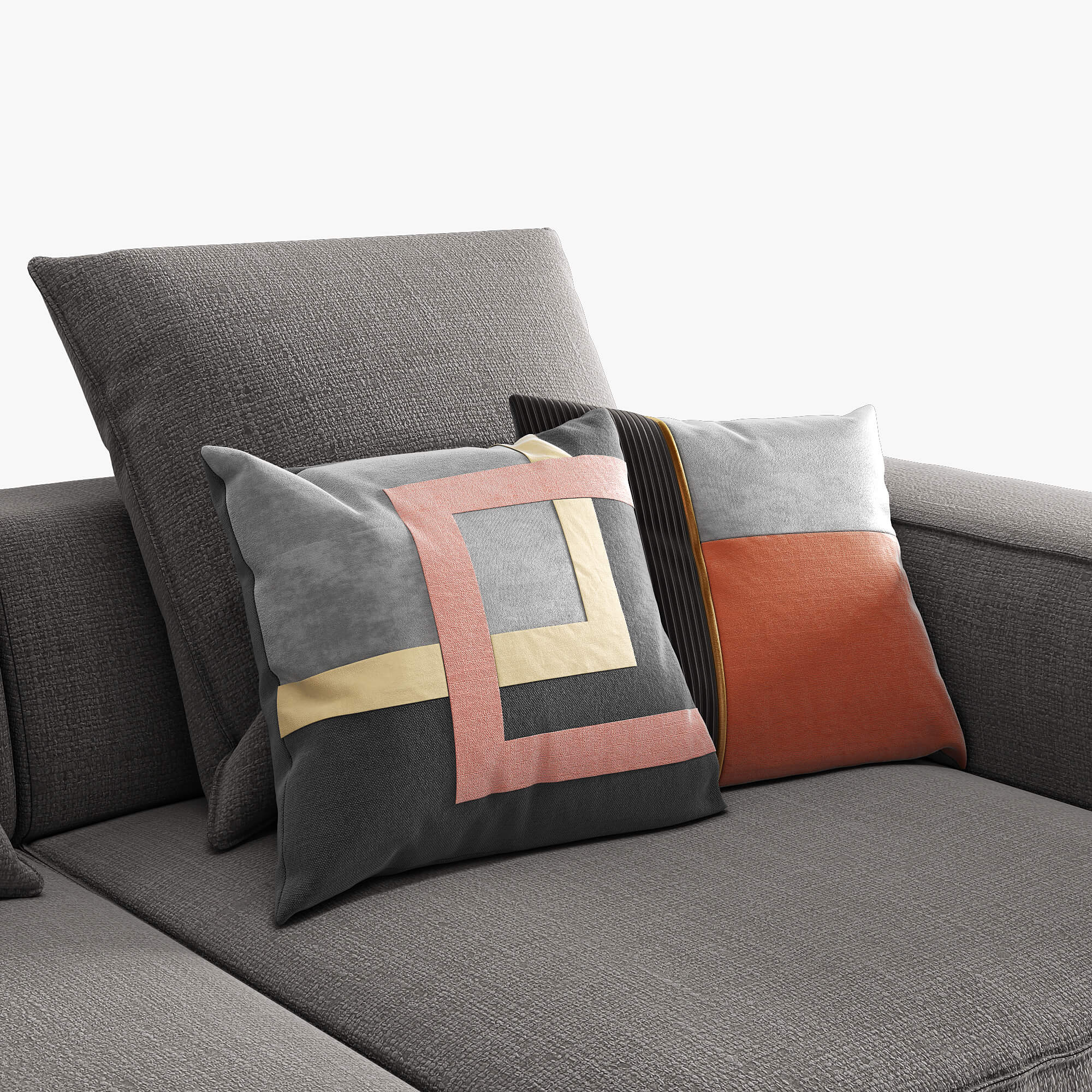 Theca Levane Large Sofa - 3D Model by sta_84