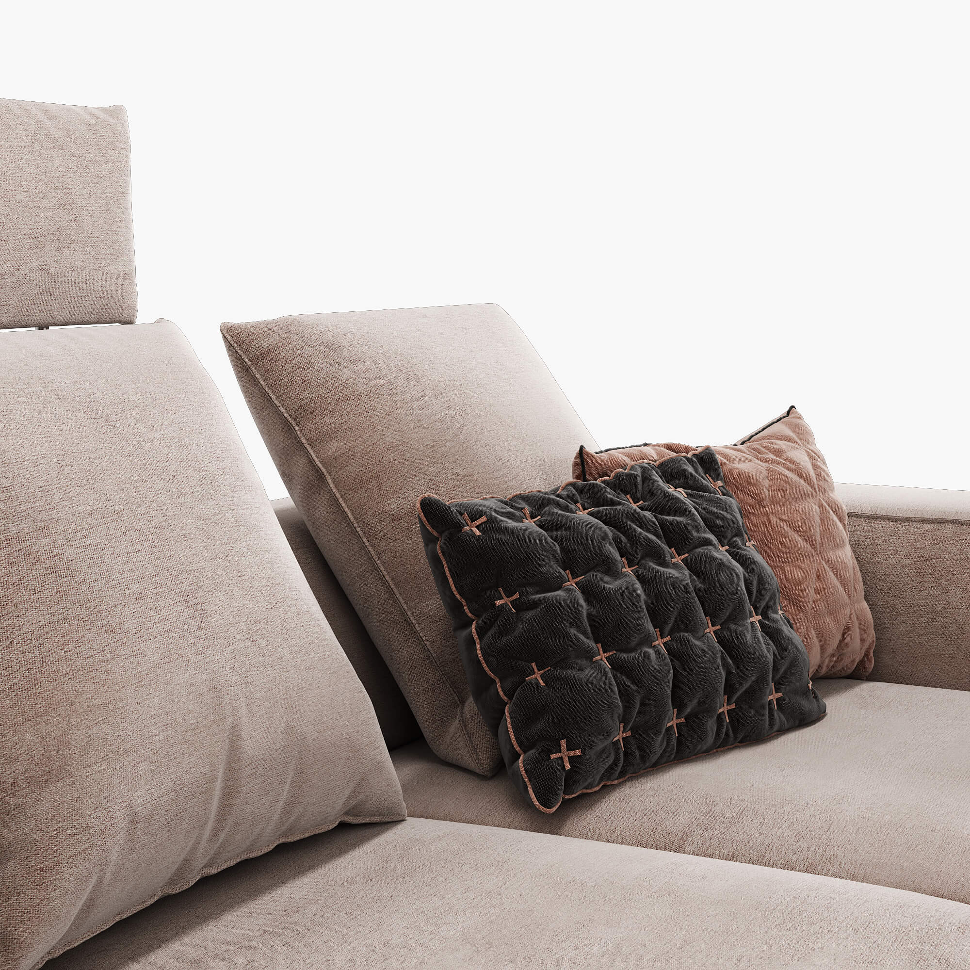 Theca Levane Small Sofa - 3D Model by sta_84