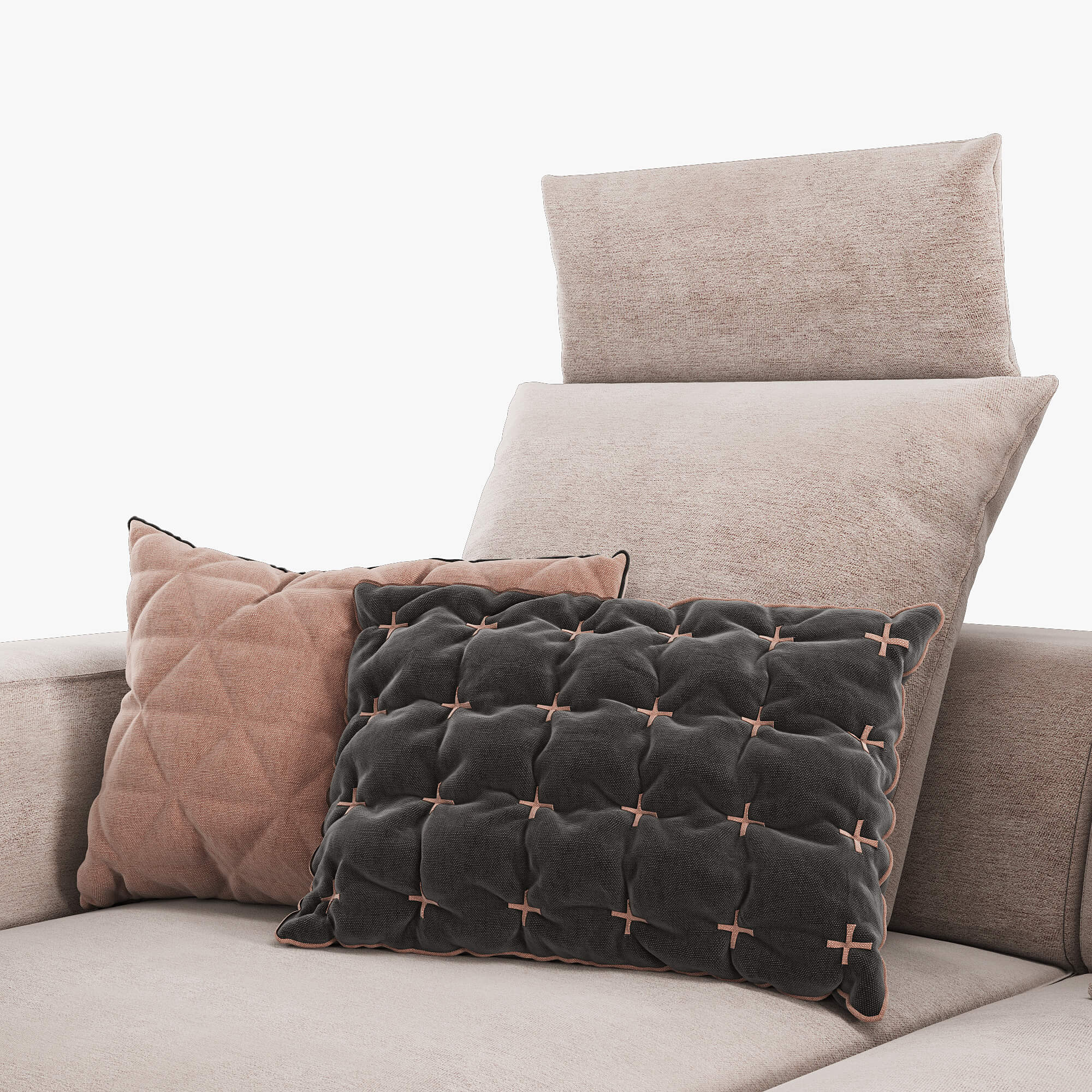 Theca Levane Small Sofa - 3D Model by sta_84