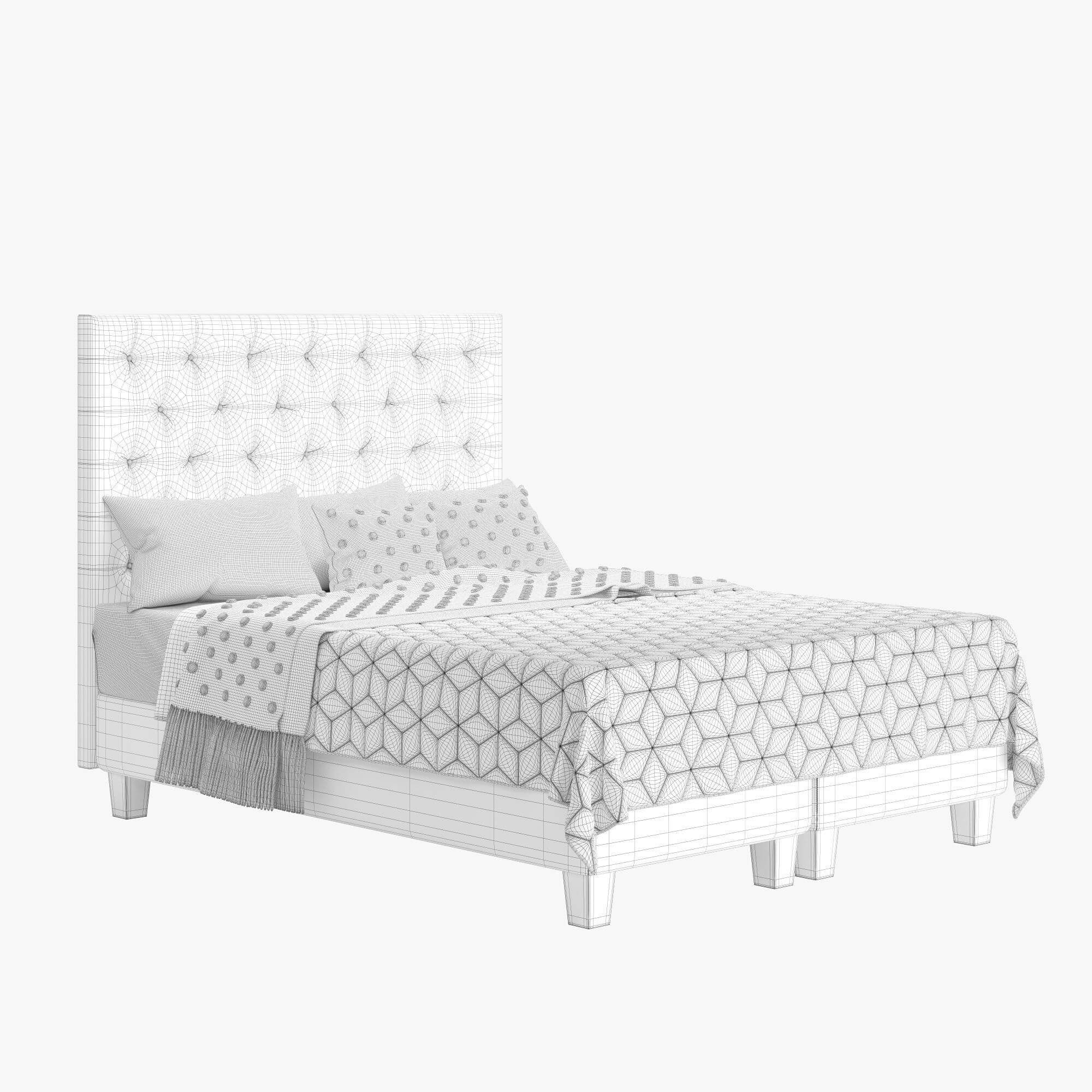 Ukrizramebel Ester Bed 160 - 3D Model by sta_84