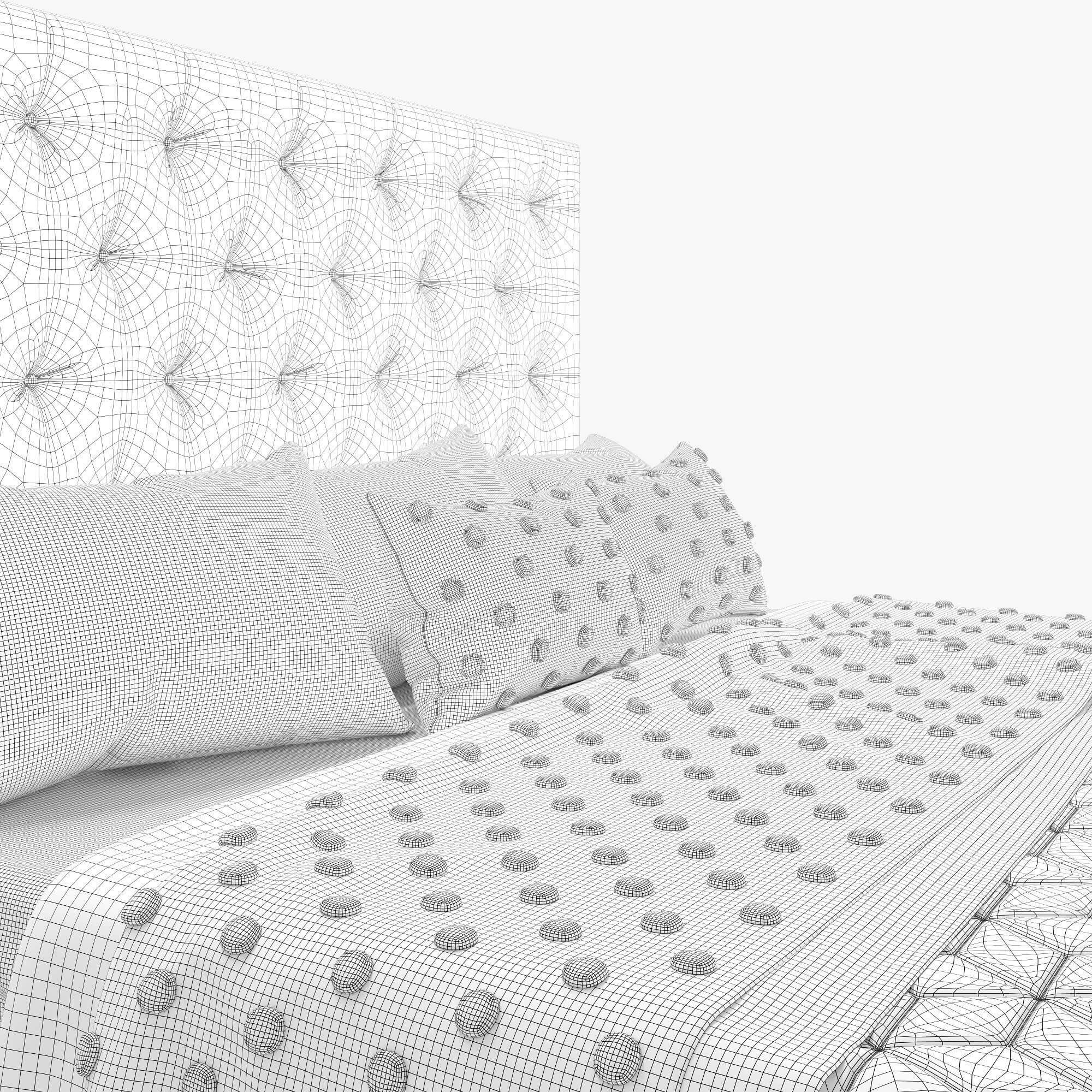 Ukrizramebel Ester Bed 160 - 3D Model by sta_84
