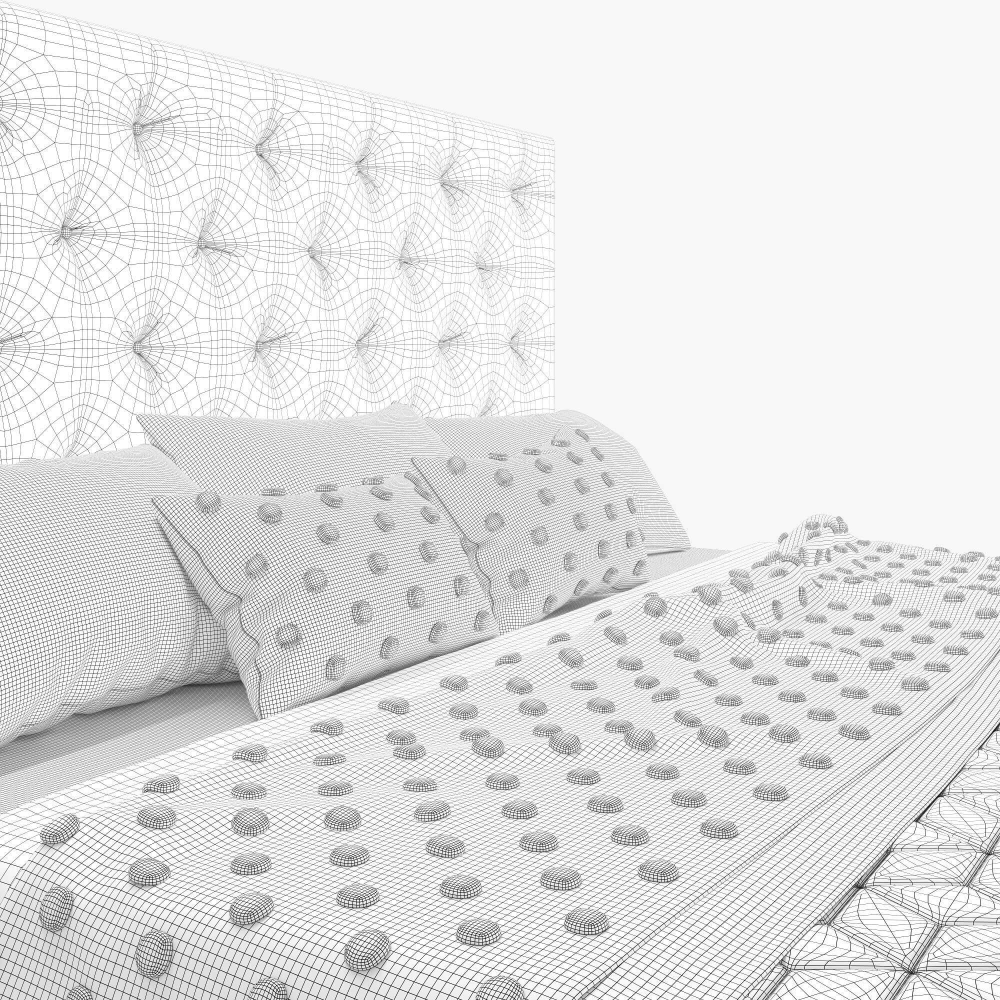 Ukrizramebel Ester Bed 180 - 3D Model by sta_84