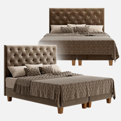 Ukrizramebel Ester Bed 180 - 3D Model by sta_84