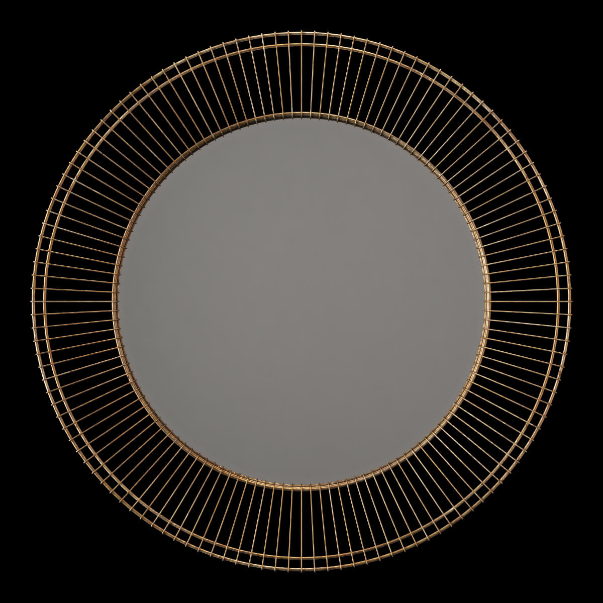Uttermost Bricius Rust Bronze and Gold Round Metal Mirror - 3D Model by ...