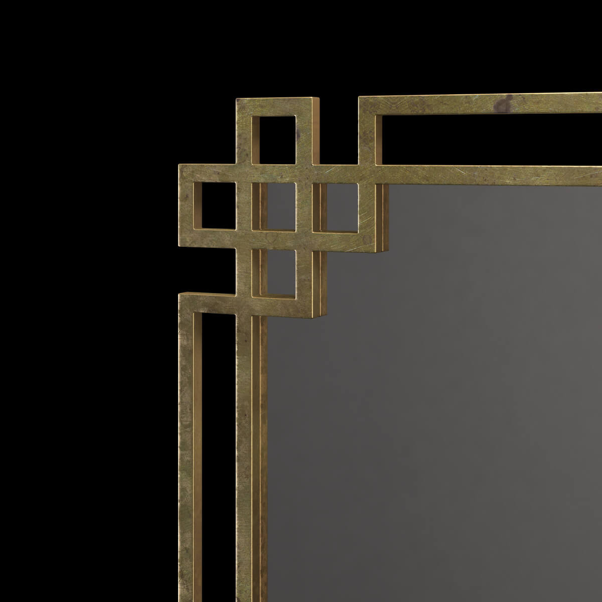 Uttermost Devoll Antique Gold Mirror - 3D Model by sta_84