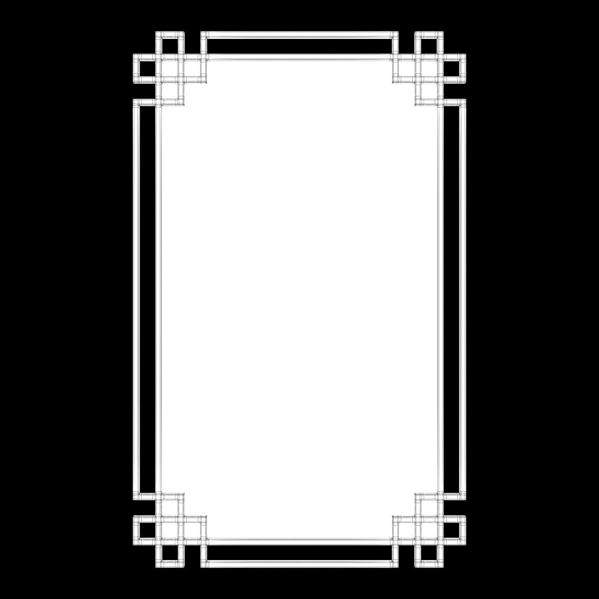 Uttermost Devoll Antique Gold Mirror - 3D Model by sta_84