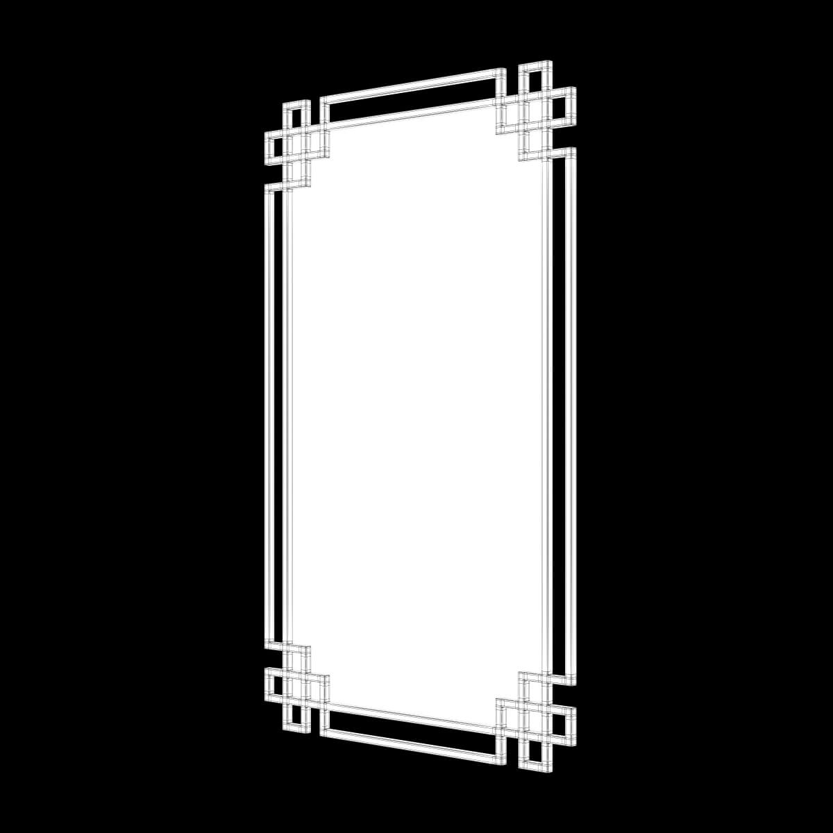 Uttermost Devoll Antique Gold Mirror - 3D Model by sta_84