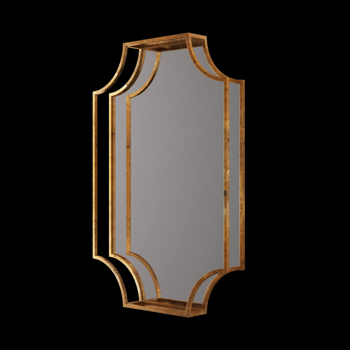 Uttermost Lindee Gold Wall Mirror - 3D Model by sta_84