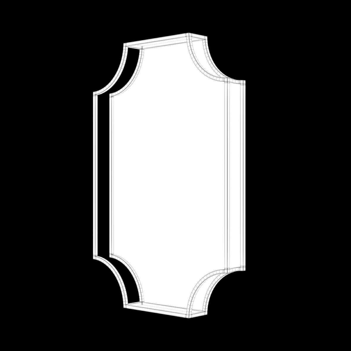 Uttermost Lindee Gold Wall Mirror - 3D Model by sta_84