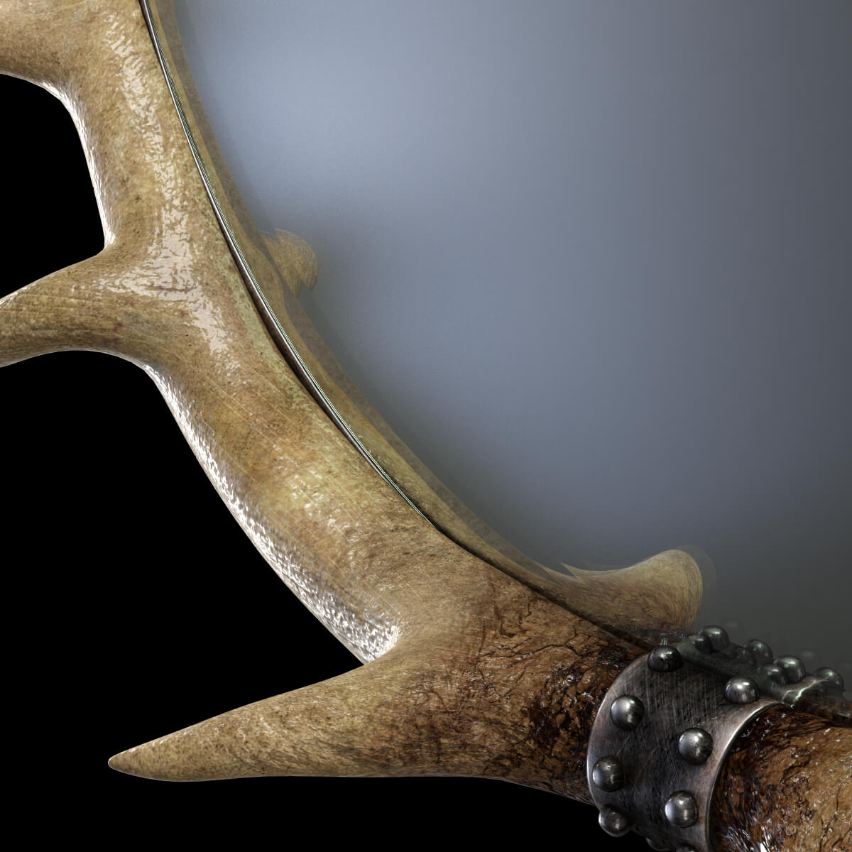 Uttermost Stag Horn Mirror - 3D Model by sta_84