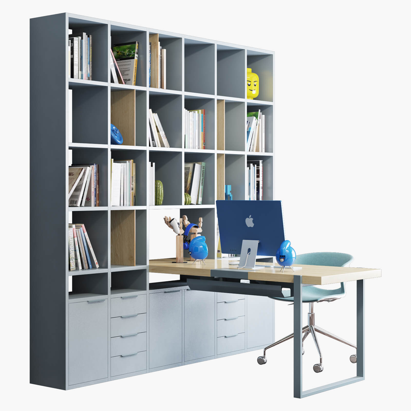 Workplace Set 002 - 3D Model by sta_84