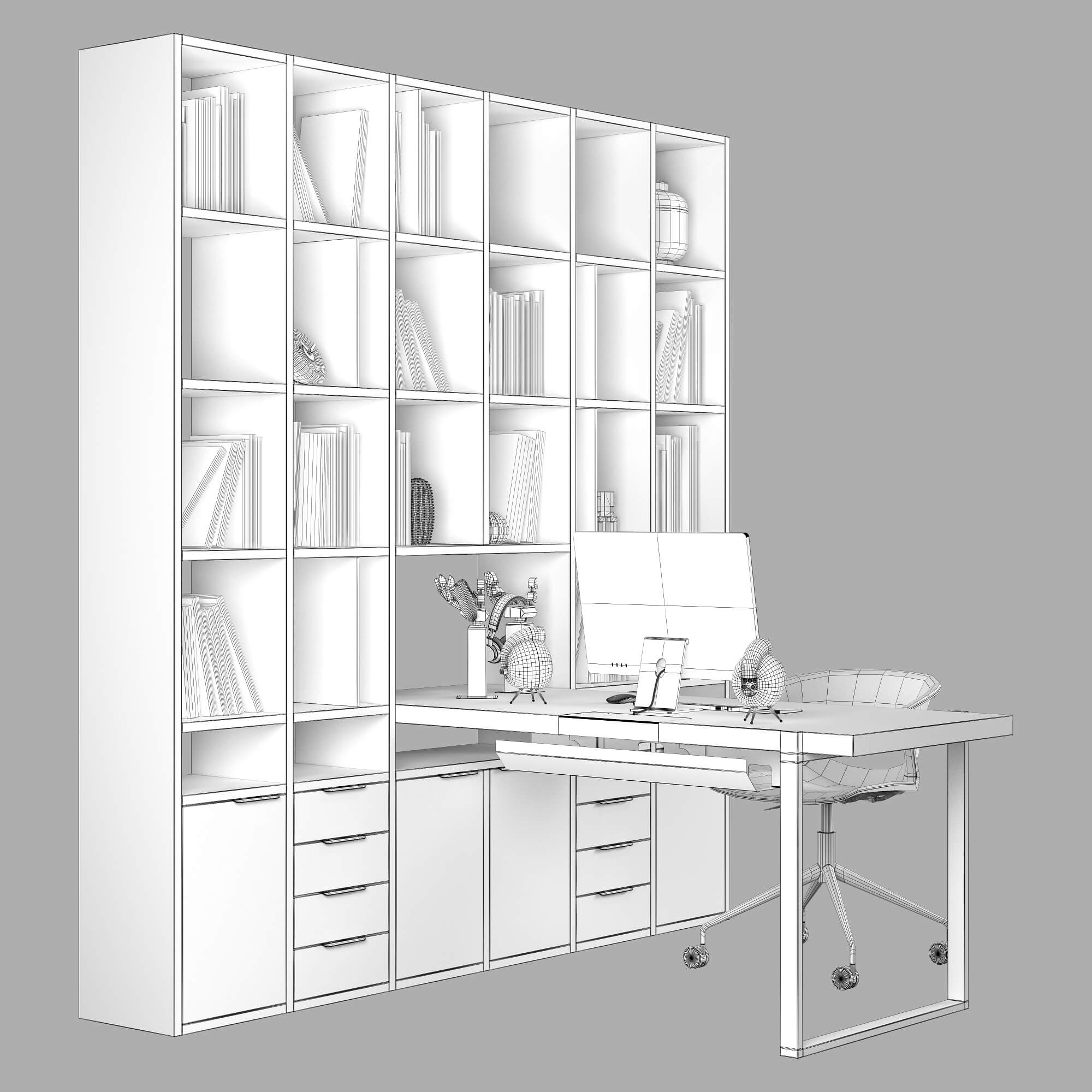Workplace Set 002 - 3D Model by sta_84