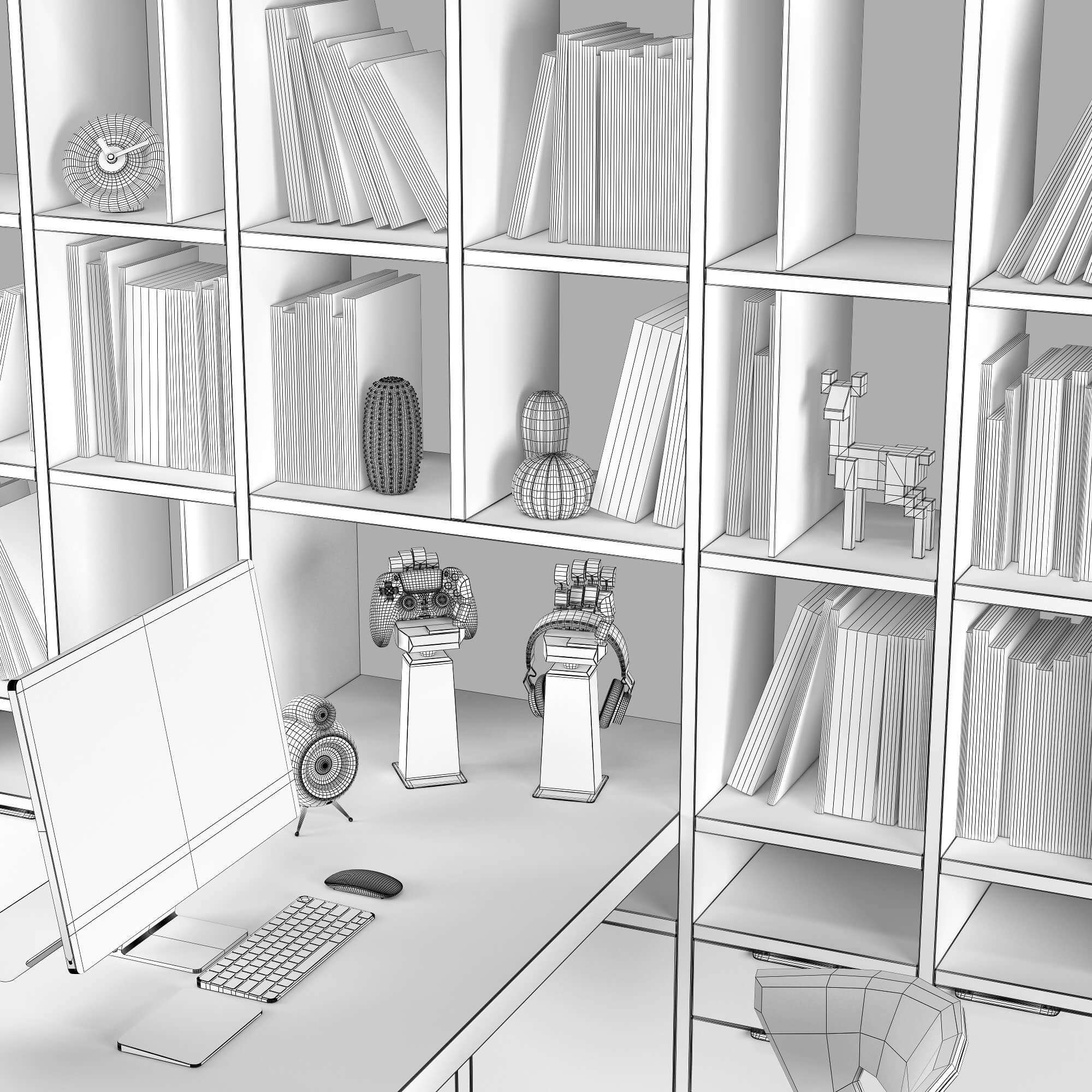 Workplace Set 002 - 3D Model by sta_84