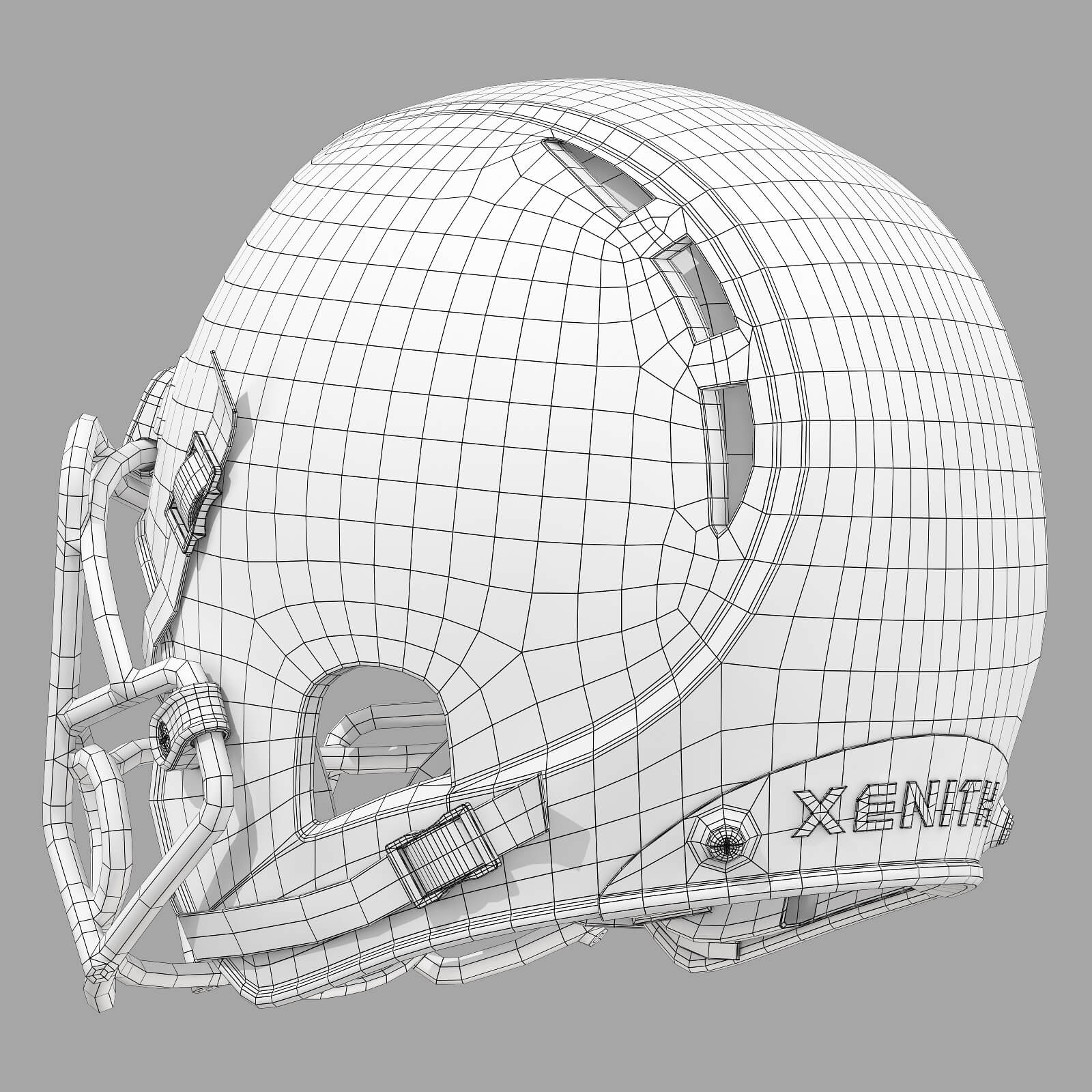 Xenith X2E Helmet - 3D Model by sta_84