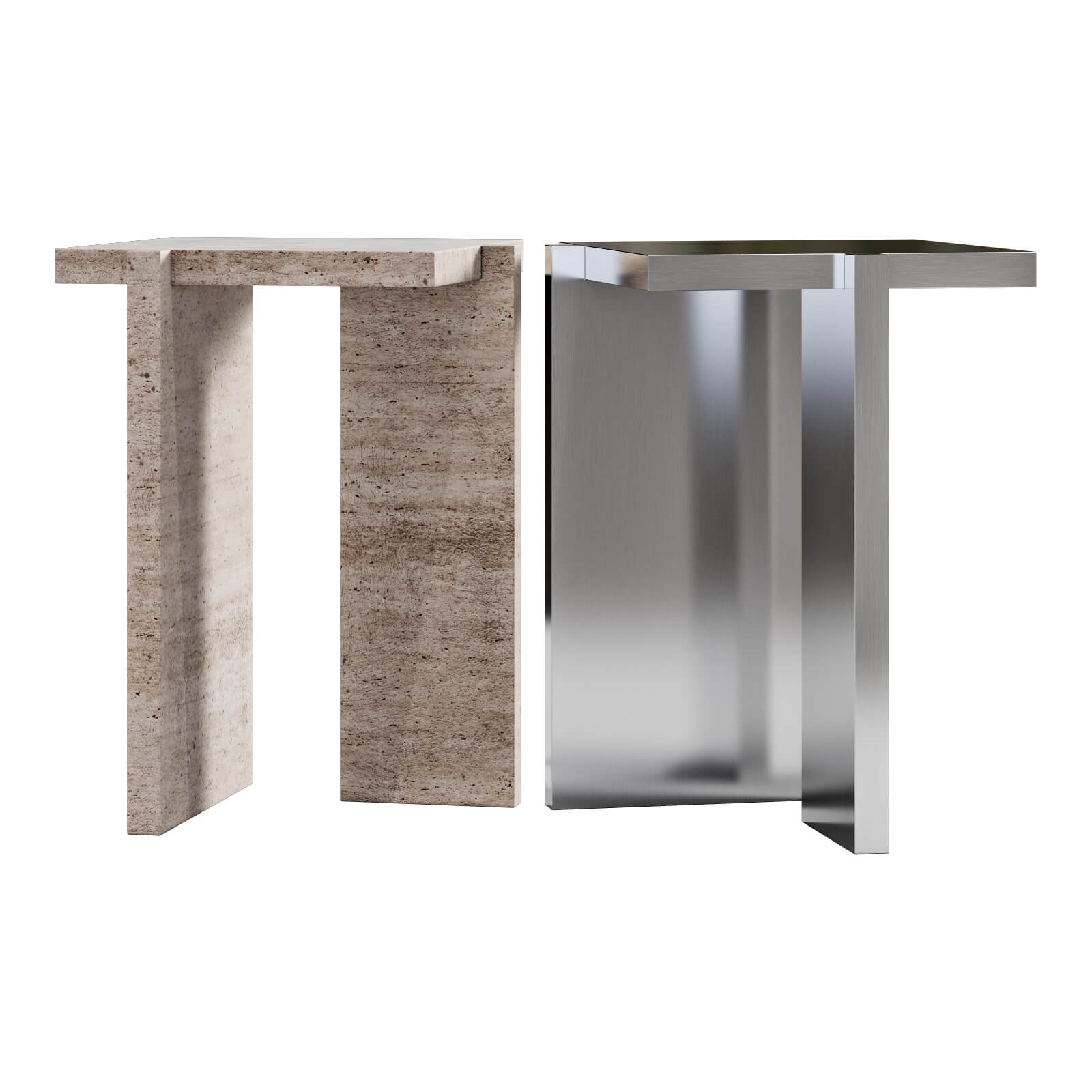 Yet Design Studio Dolmen Side Table - 3D Model by sta_84