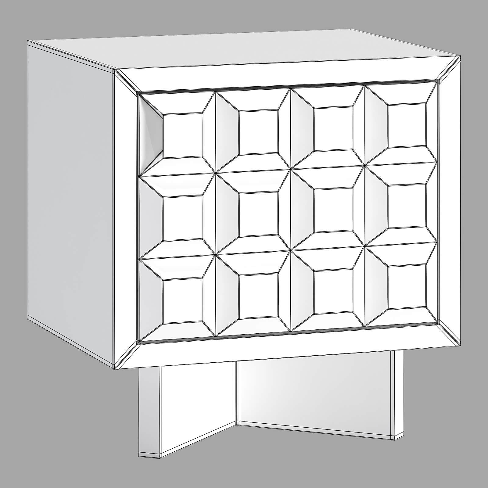 Yet Design Studio Karo Nightstand - 3D Model by sta_84