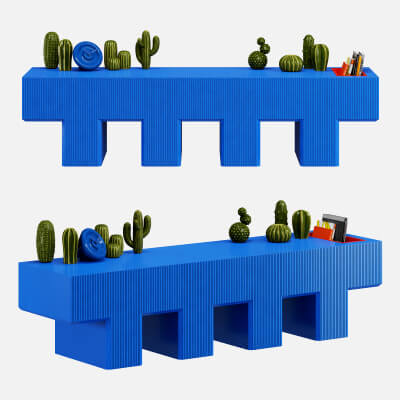Yet Design Studio Lego Bench - 3D Model by sta_84