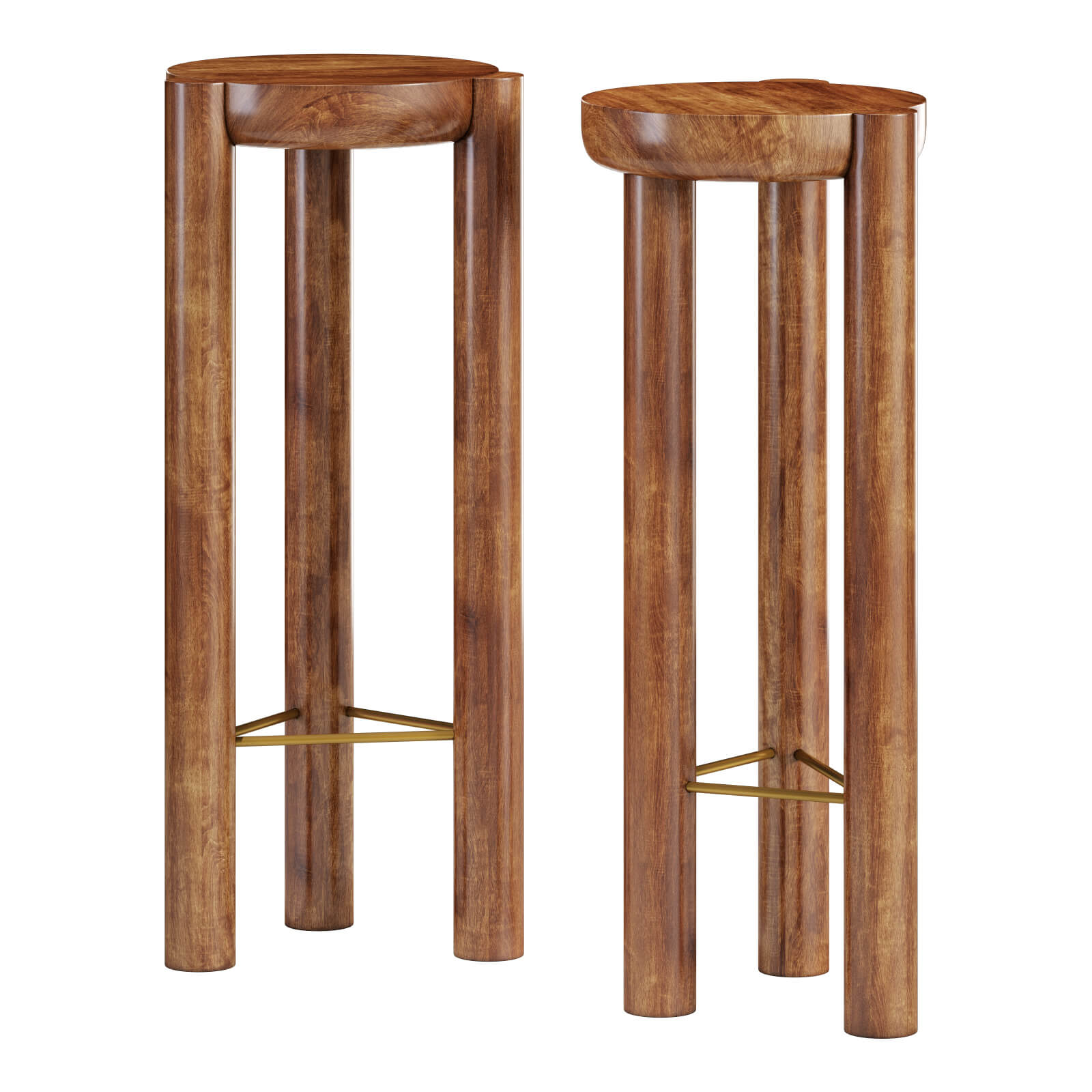 Yet Design Studio Pillar Bar Stool - 3D Model by sta_84