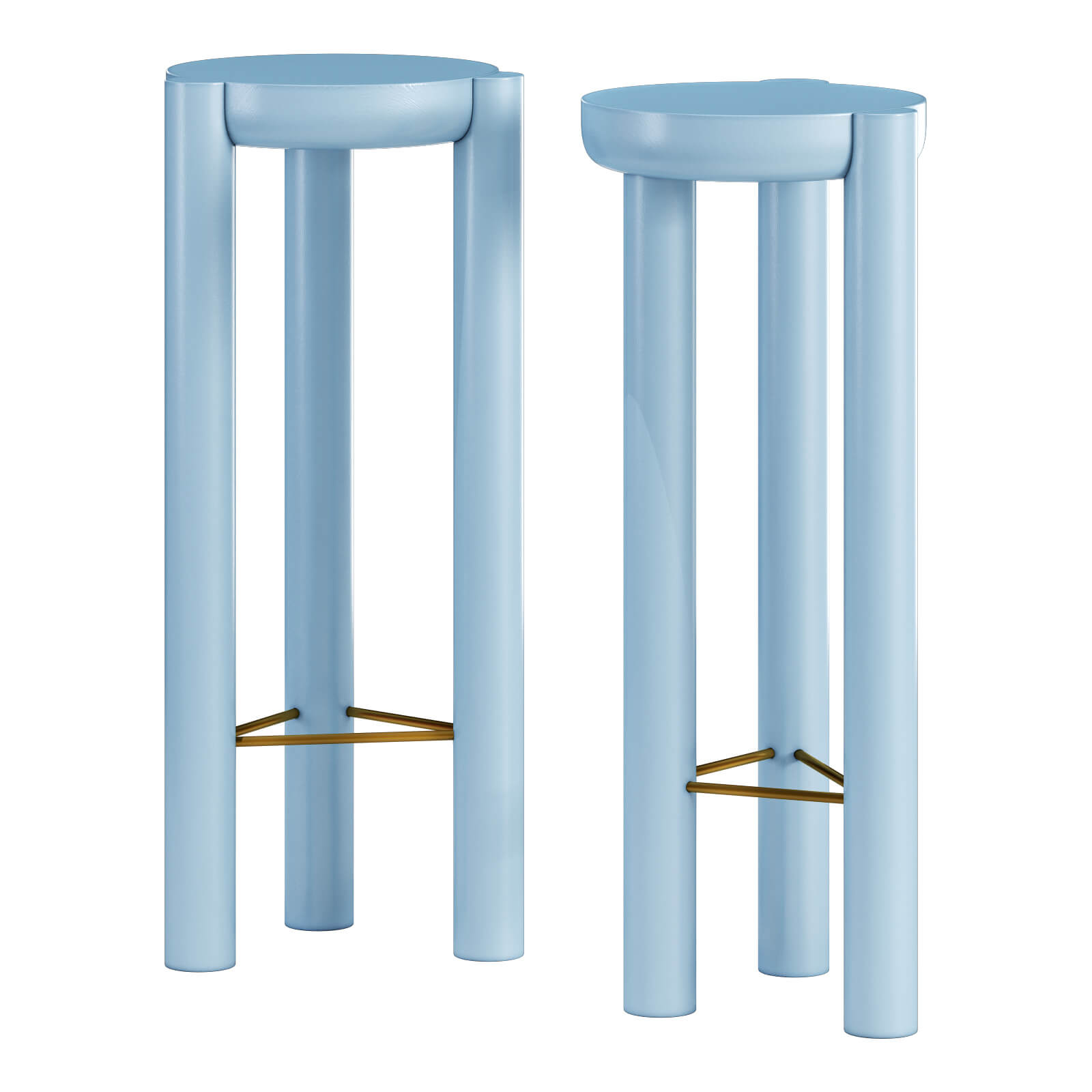 Yet Design Studio Pillar Bar Stool - 3D Model by sta_84