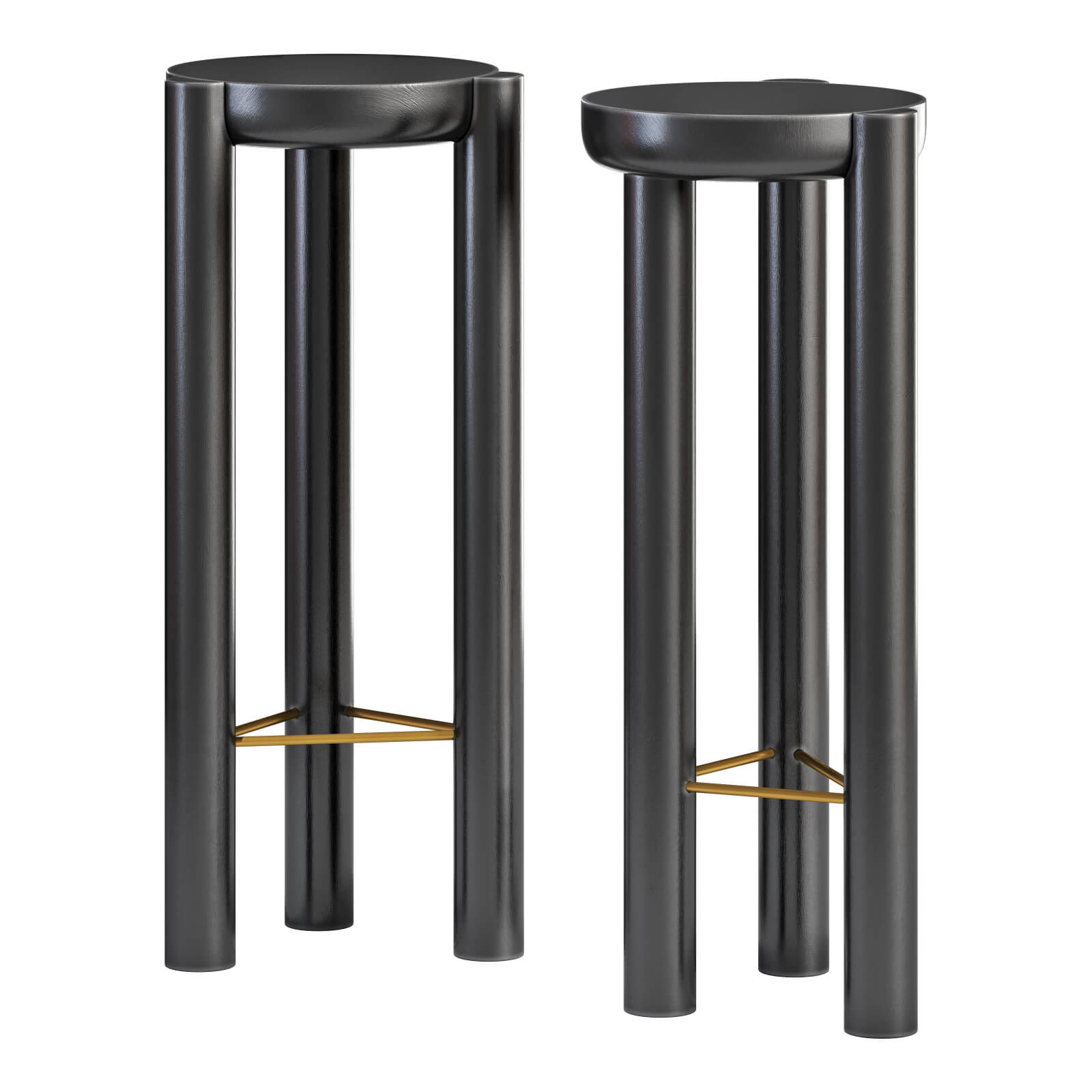 Yet Design Studio Pillar Bar Stool - 3D Model by sta_84